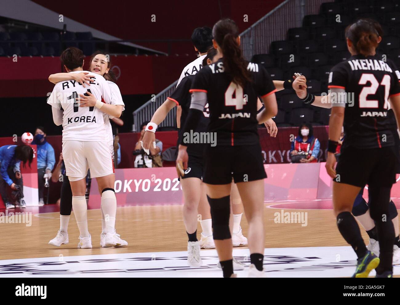 29th July, 2021. Korea beats Japan in women's handball South Korean ...