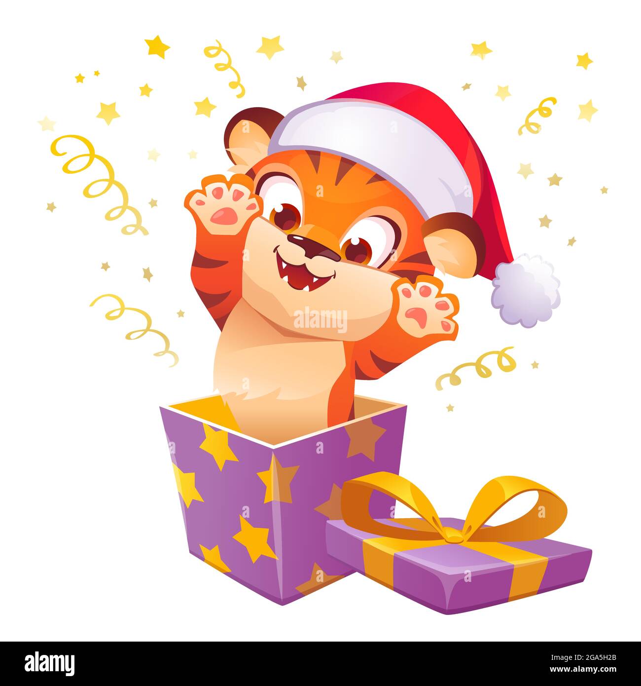 Package box christmas Stock Vector Images - Alamy