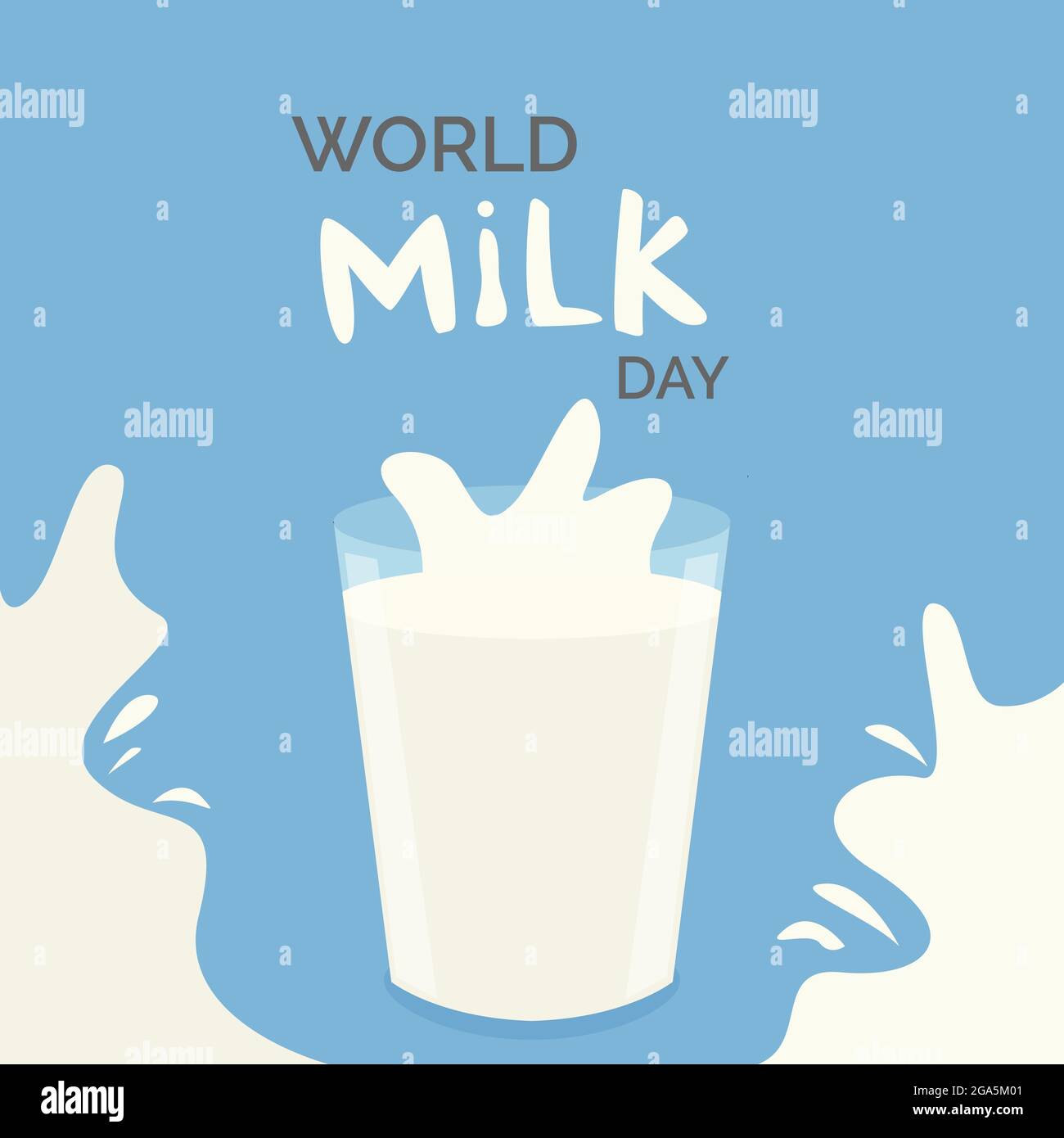 Illustration vector design of world milk day Stock Vector Image & Art ...