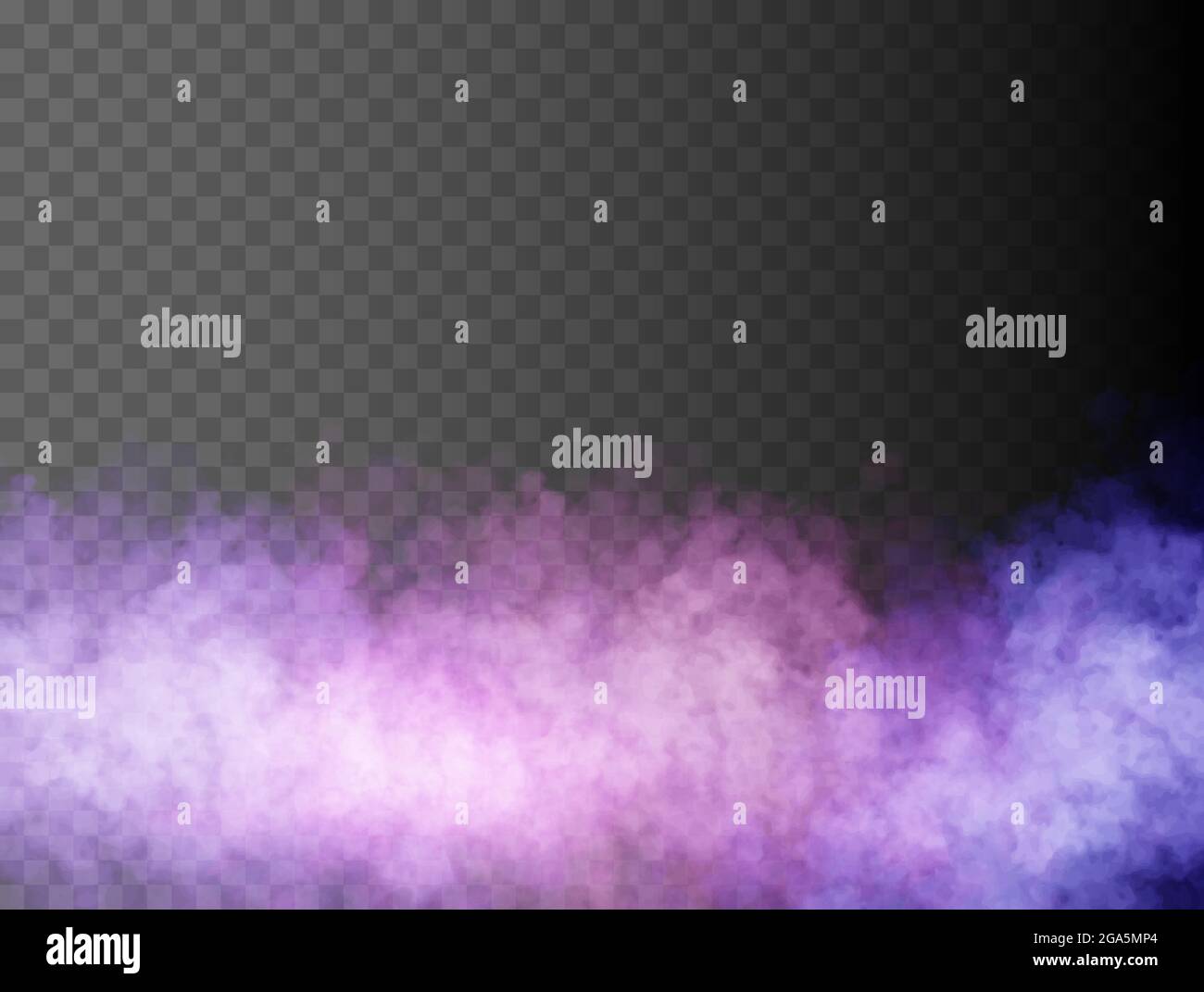 Colorful fog or smoke isolated, transparent special effect. Bright ...