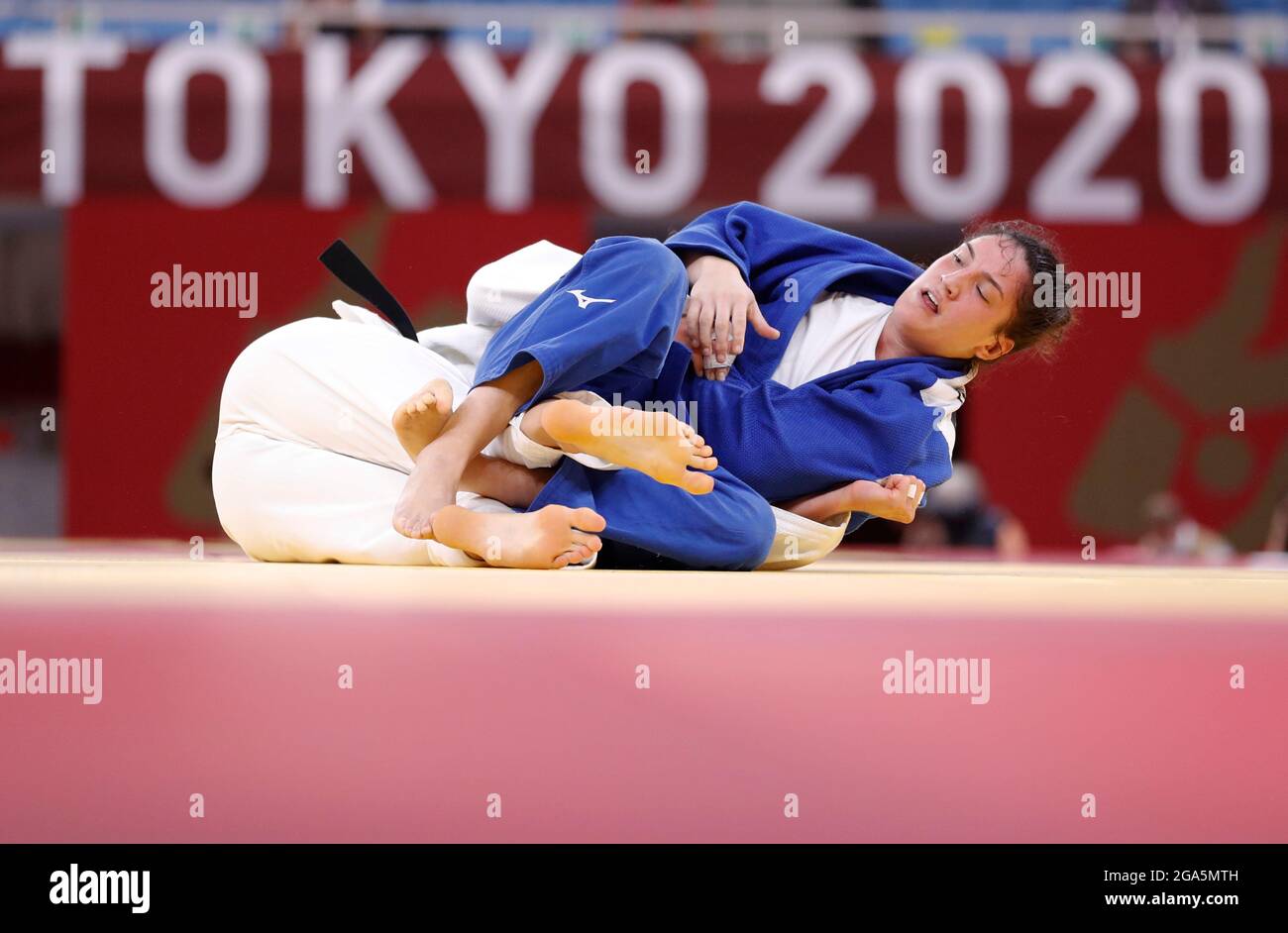 Tokyo-Japan July 29, 2021, Tokyo 2020 Olympic Games, Judo Fight Stock ...