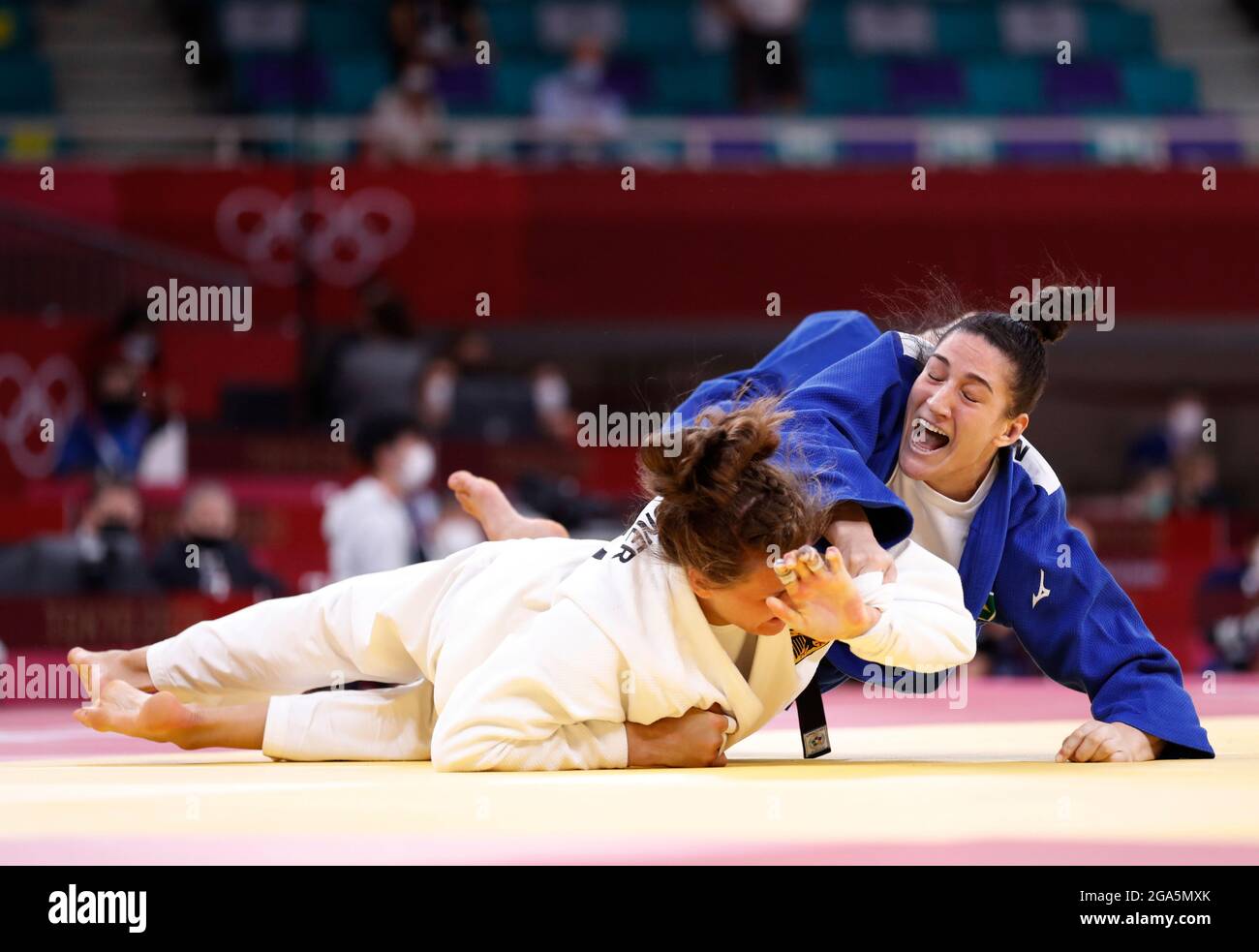 Tokyo-Japan July 29, 2021, Tokyo 2020 Olympic Games, Judo Fight Stock ...