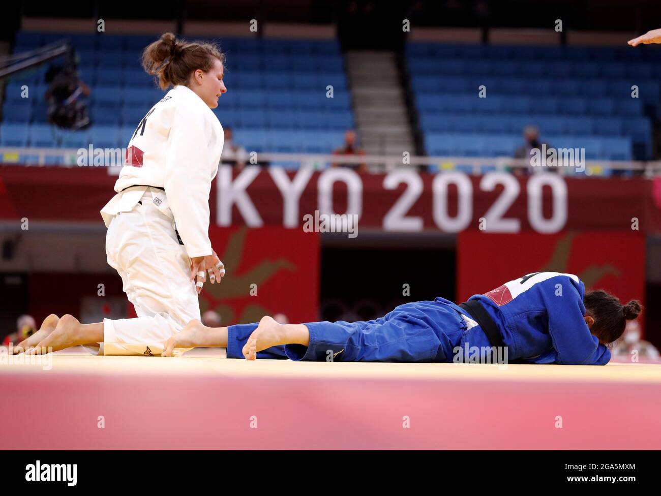 Tokyo-Japan July 29, 2021, Tokyo 2020 Olympic Games, Judo Fight Stock ...