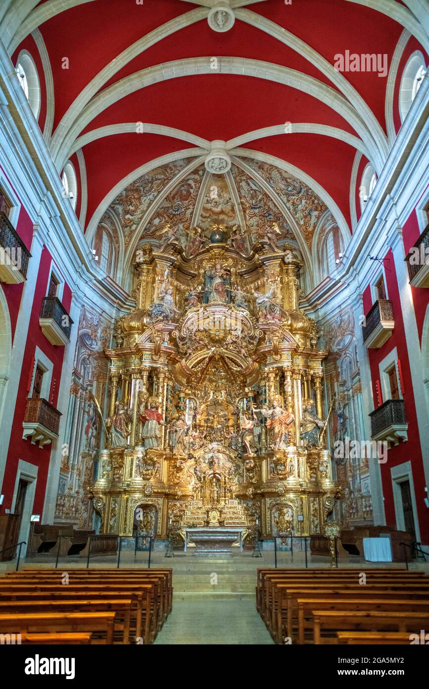 Baroque altarpiece of the Sanctuary of the Miracle, Riner, Catalonia ...