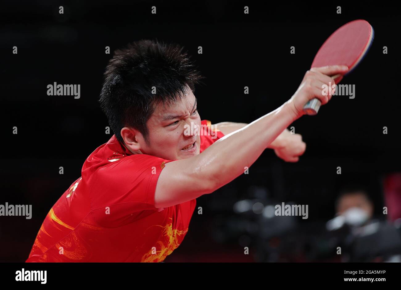 Tokyo, Japan. 29th July, 2021. Fan Zhendong of China competes during ...