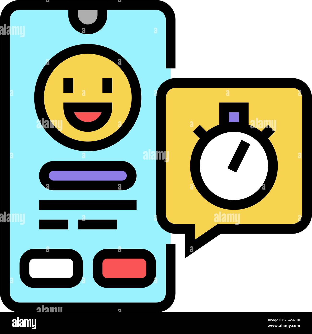 Emoji offer ephemeral color icon Stock Vector Images - Alamy