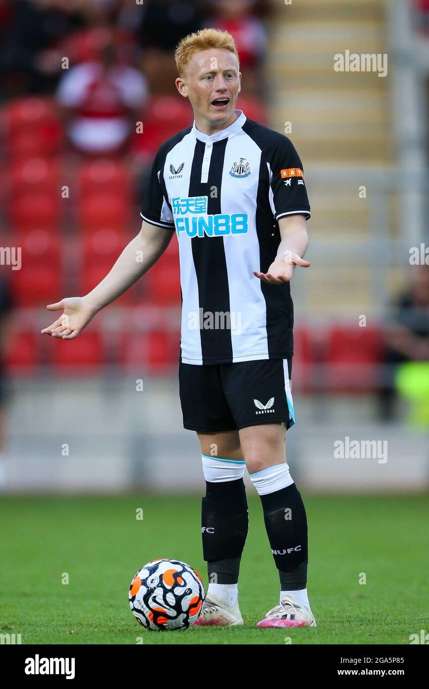 Newcastle United's Matty Longstaff during the pre-season friendly match ...