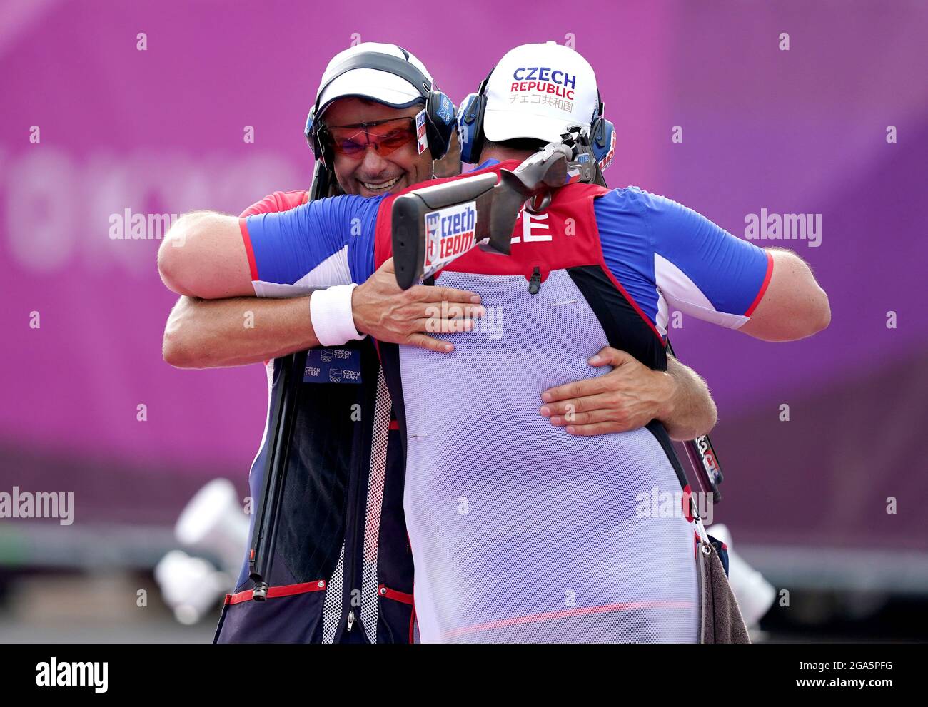 Czech Republic's Jiri Liptak (right) and David Kostelecky during the ...