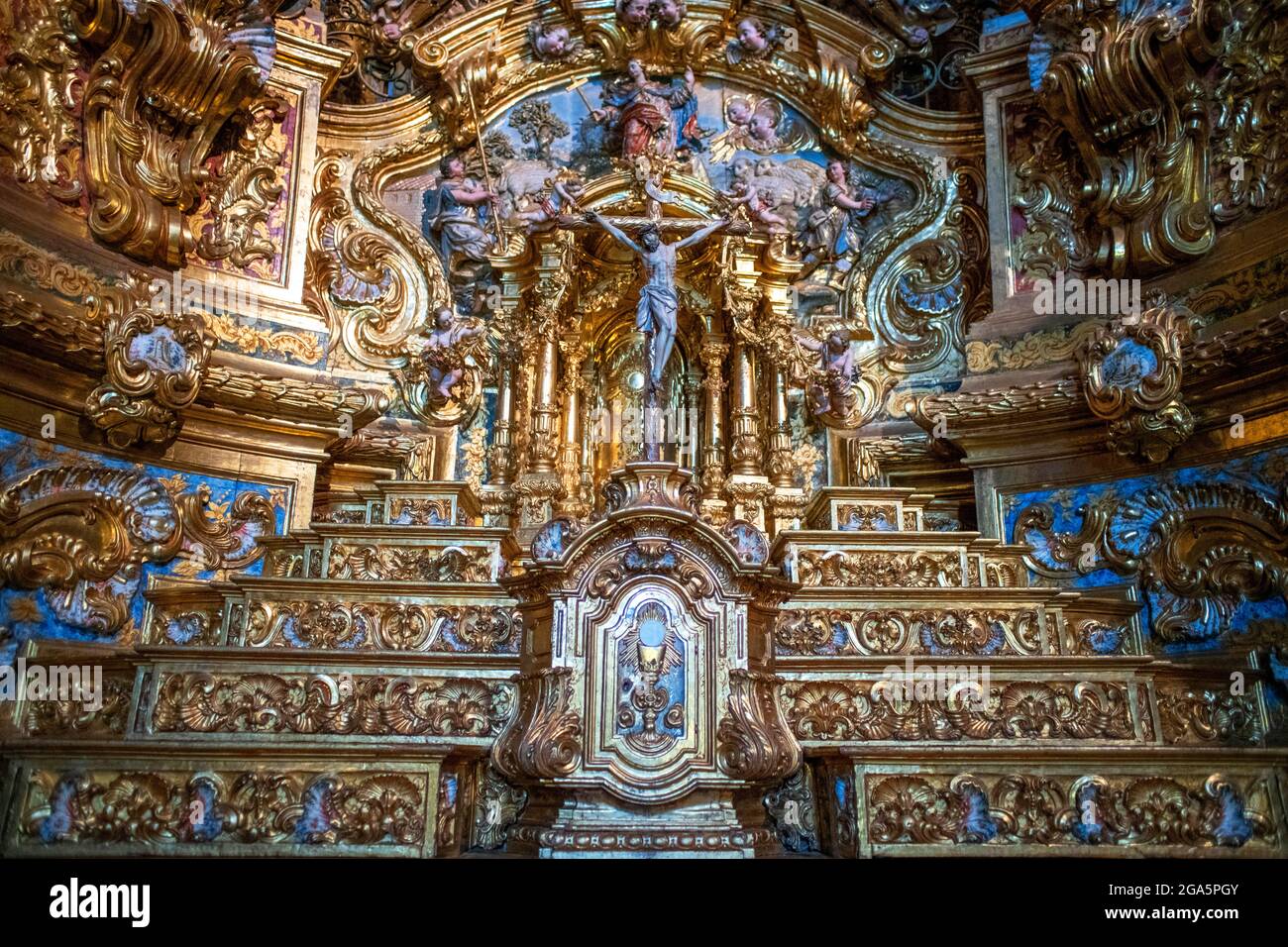 Baroque altarpiece of the Sanctuary of the Miracle, Riner, Catalonia ...