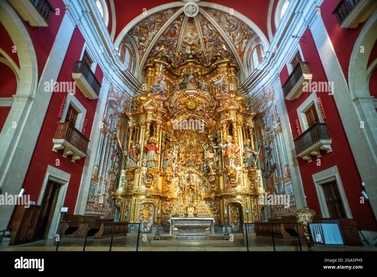 Baroque altarpiece of the Sanctuary of the Miracle, Riner, Catalonia ...