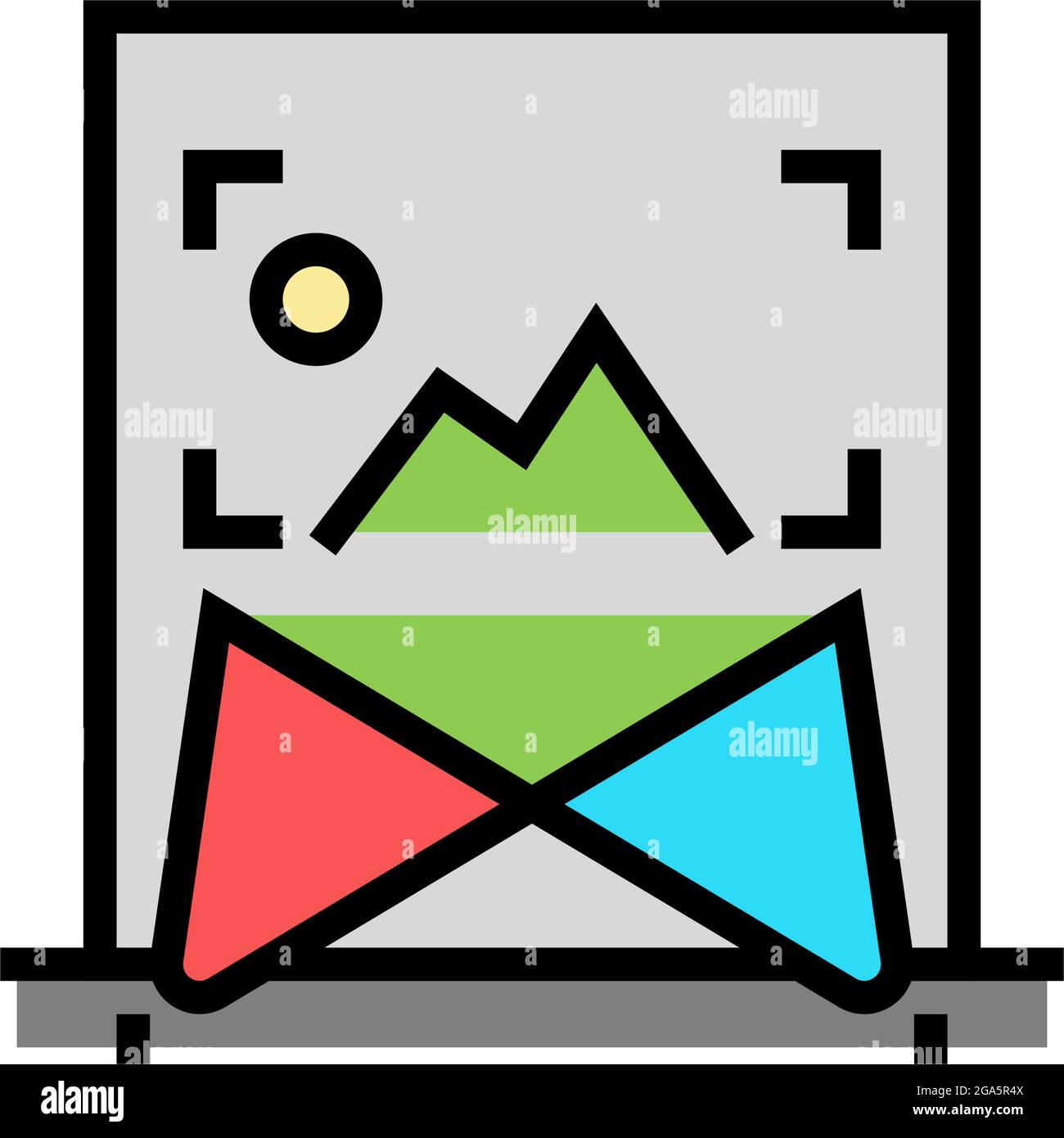 image lighting color icon vector illustration Stock Vector Image & Art ...