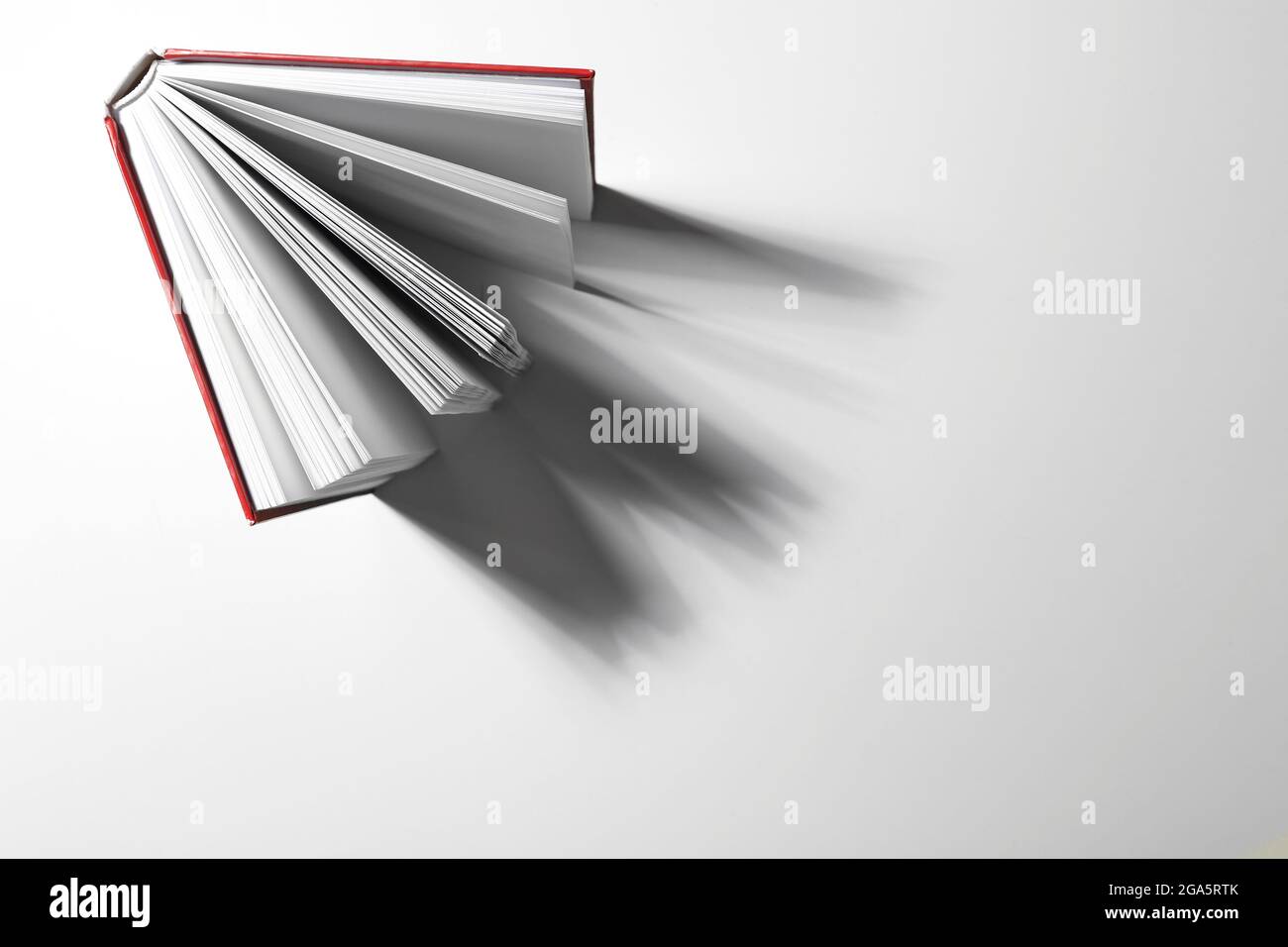 Blank book on white background Stock Photo - Alamy