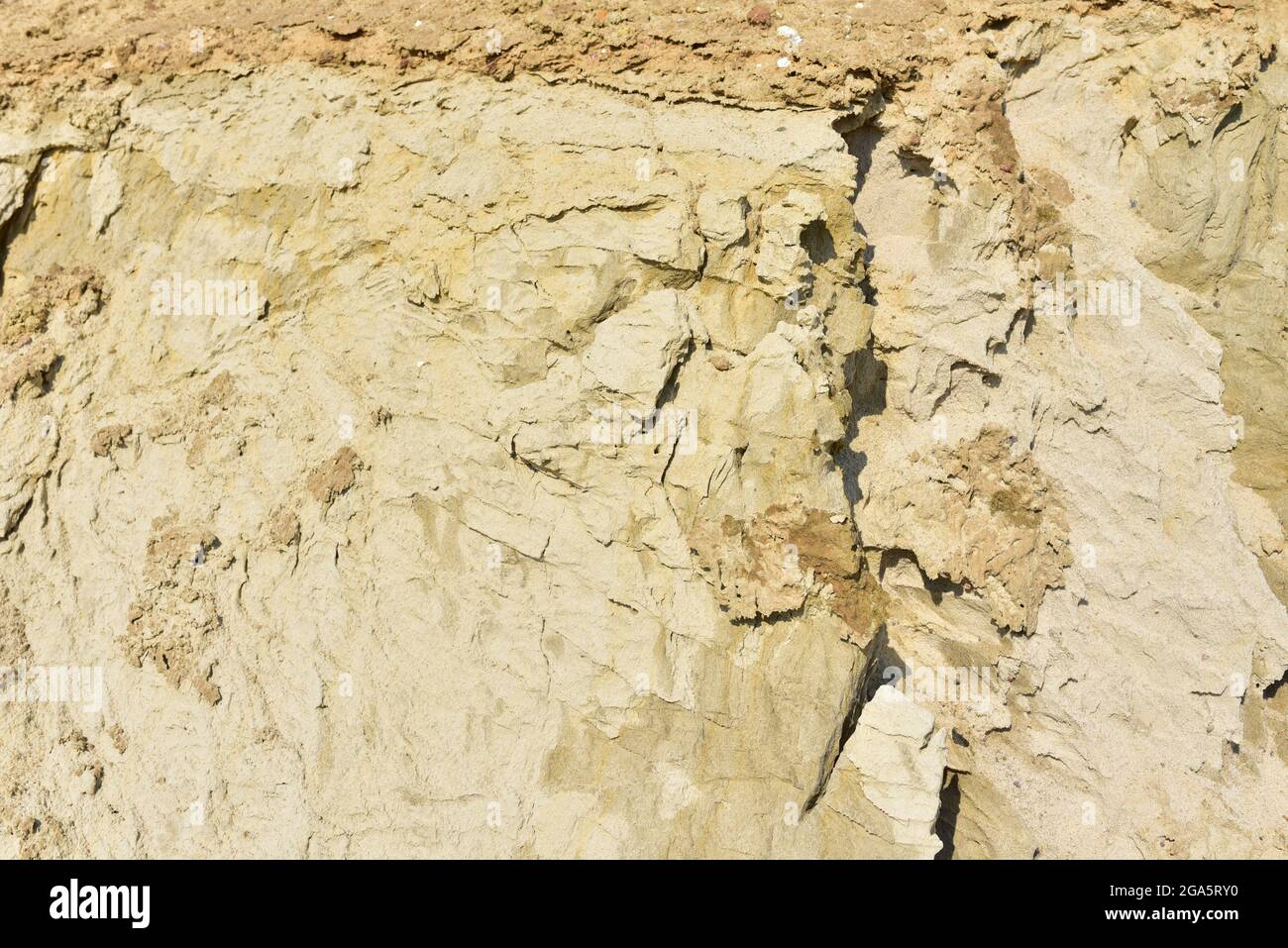 Land structure in open pit mining. Ground background in quarry. Rock ...