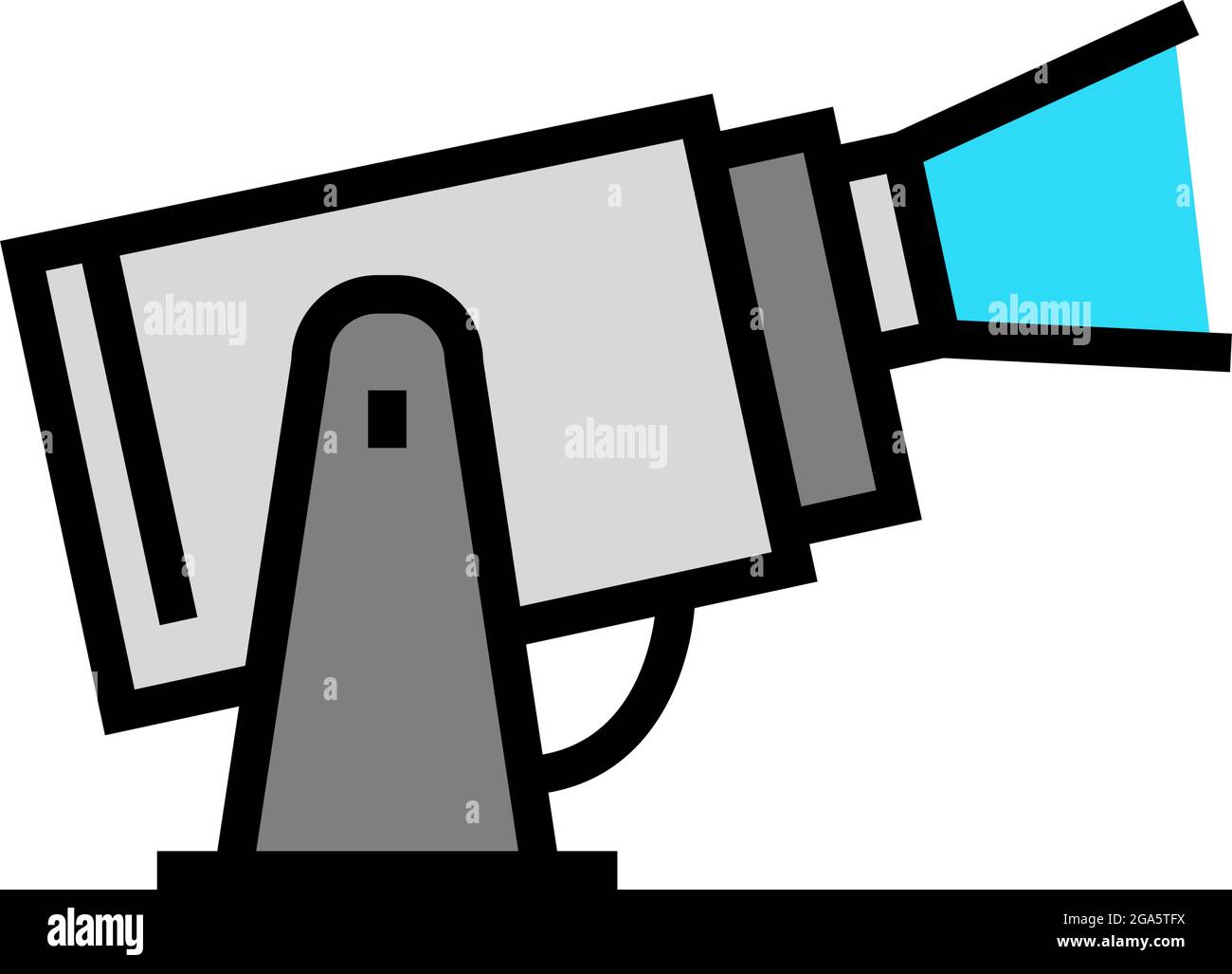 spotlight lighting color icon vector illustration Stock Vector Image ...