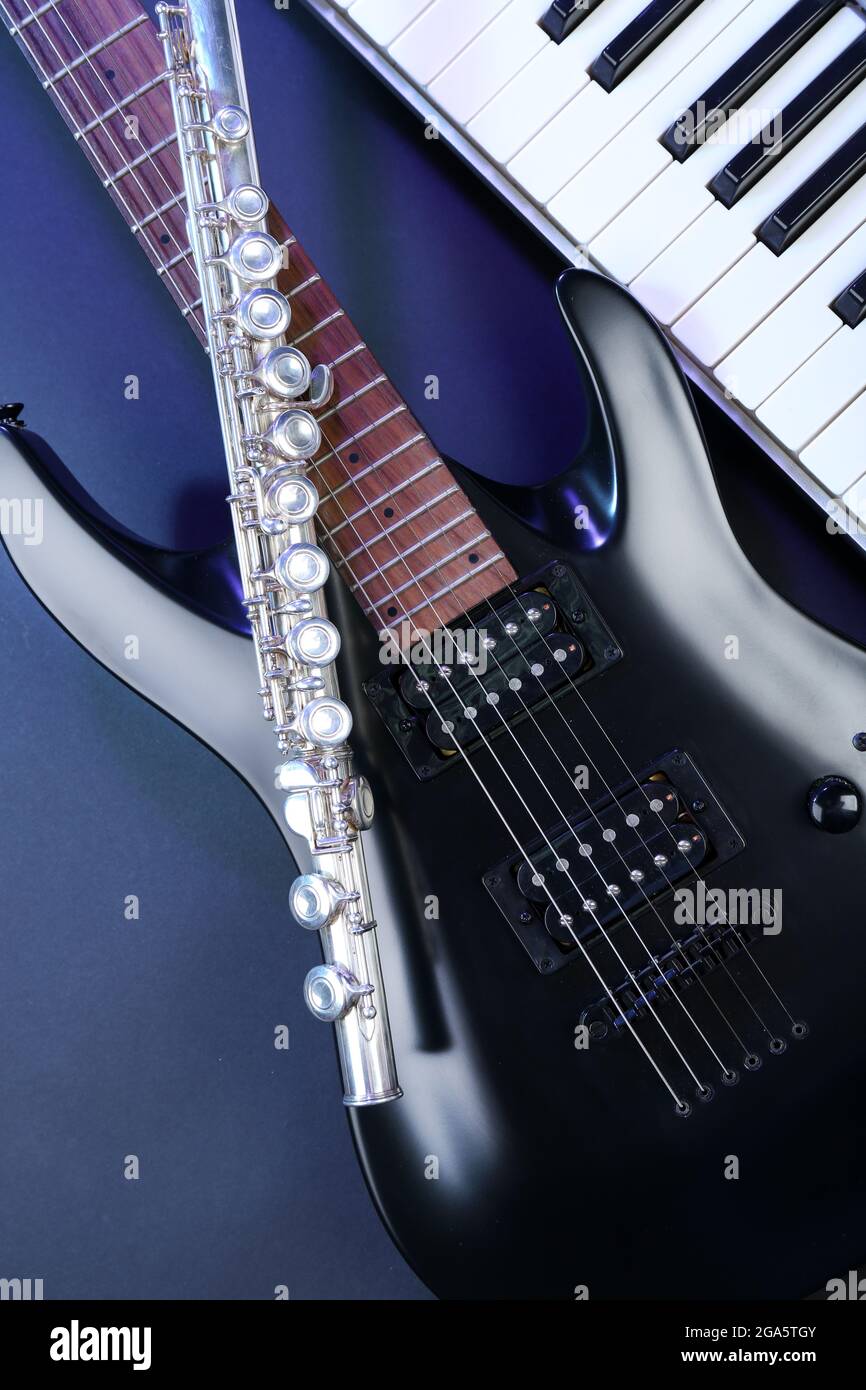 Musical instruments, closeup Stock Photo - Alamy
