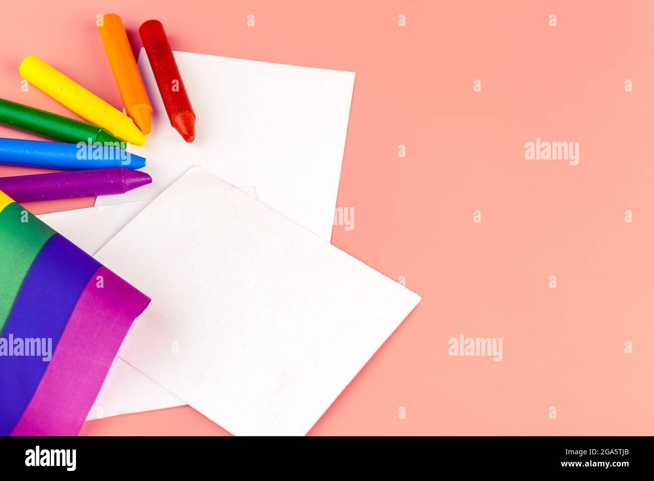 Colored pencils. LGBT people of color Stock Photo - Alamy