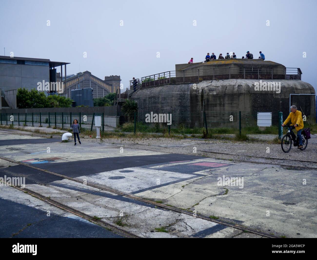 German WWII bunker, Cherbourg, Manche department, Cotentin, Normandy ...
