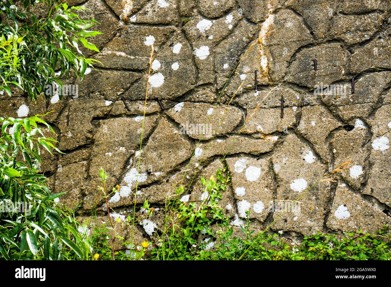 German WWII blockhaus - detail view, La Hougue fort, Saint-Vaast La ...