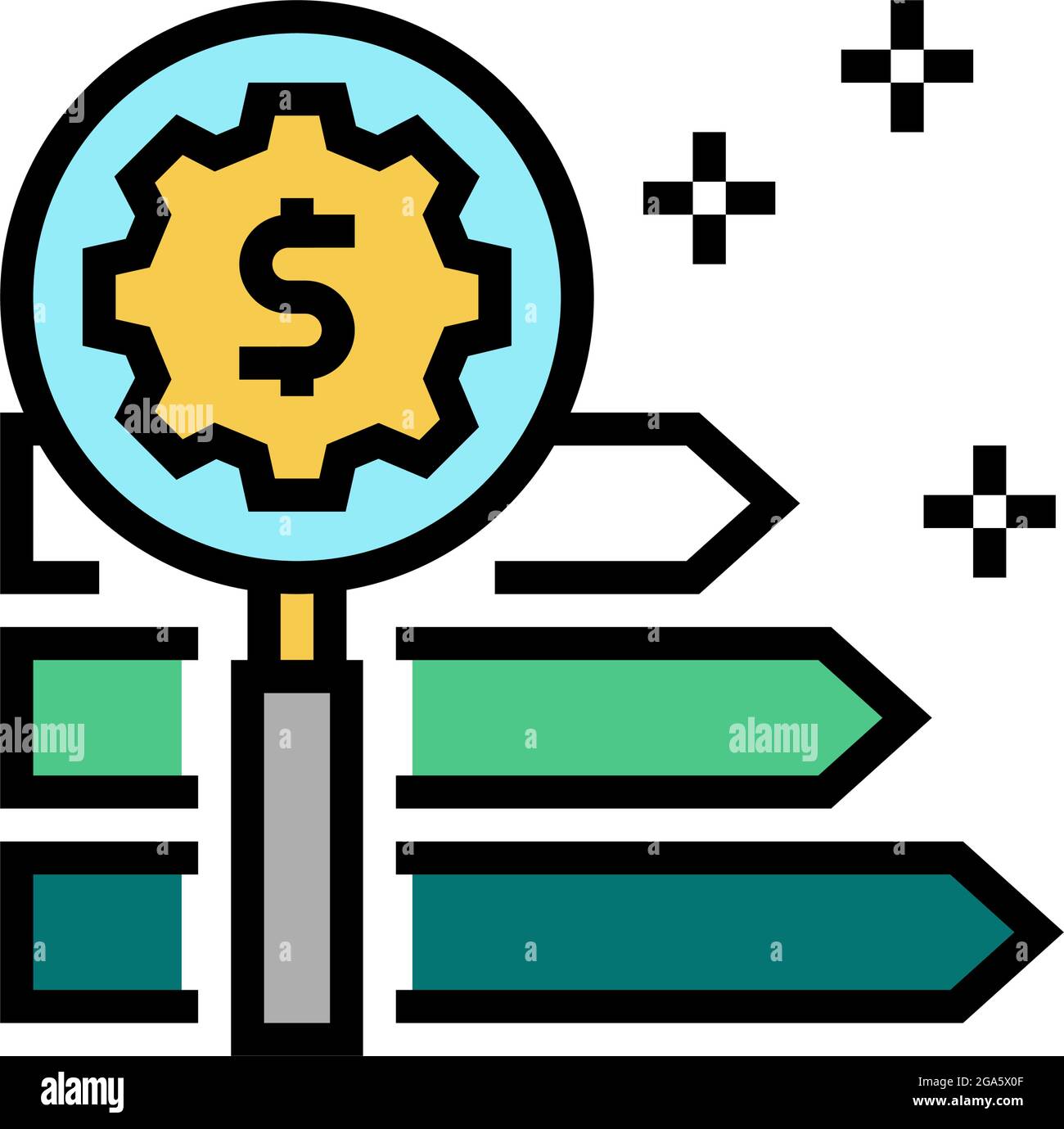 green growth color icon vector illustration Stock Vector Image & Art ...