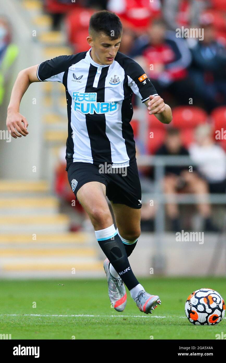 Newcastle United's Kell Watts during the pre-season friendly match at ...