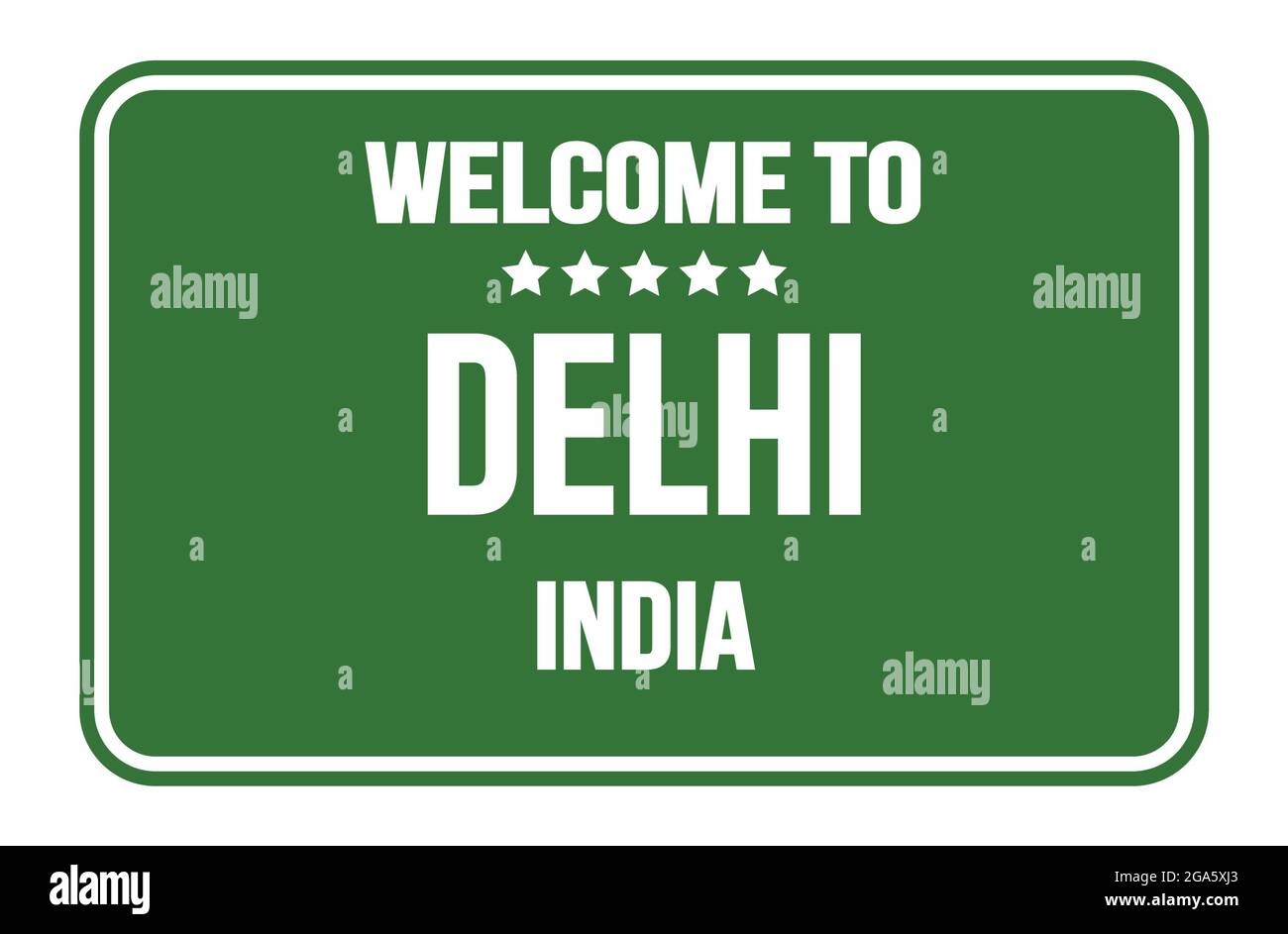 Welcome delhi stamp hi-res stock photography and images - Alamy