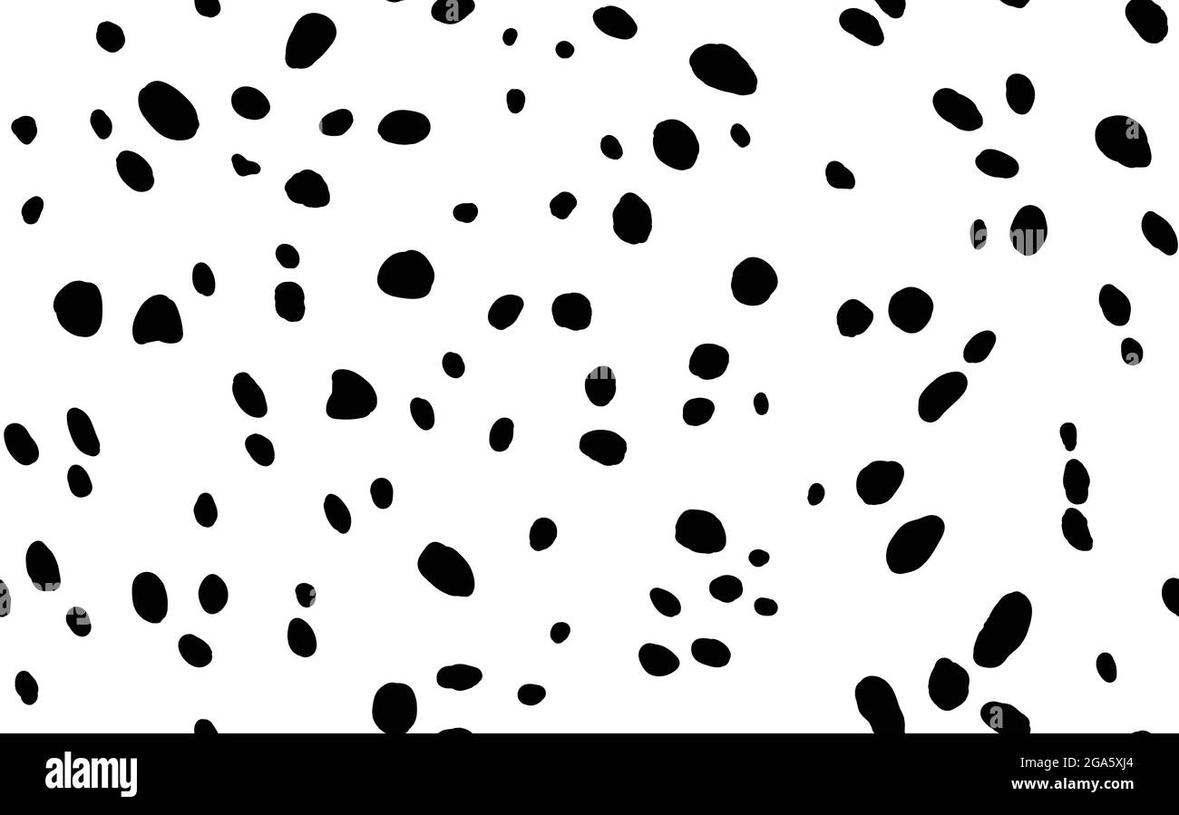 Abstract modern dalmatian fur seamless pattern. Animals trendy ...