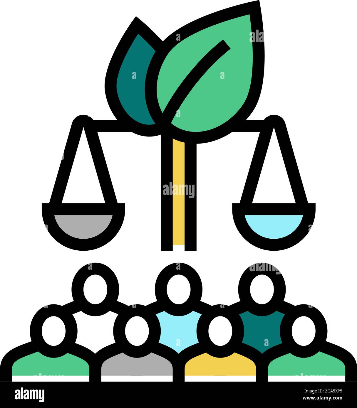 sustainable development color icon vector illustration Stock Vector ...