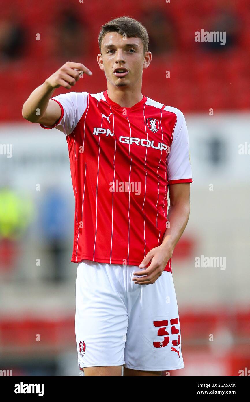 Rotherham United's Jake Hull during the pre-season friendly match at ...