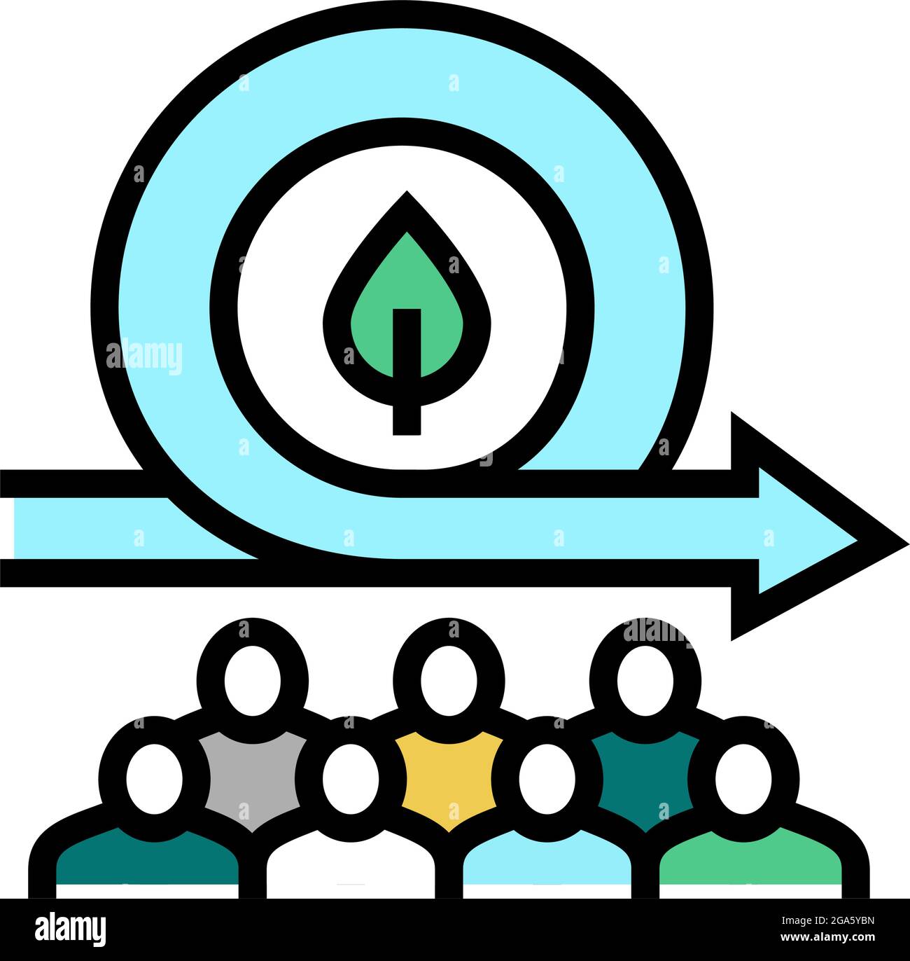 eco friendly color icon vector illustration Stock Vector Image & Art ...