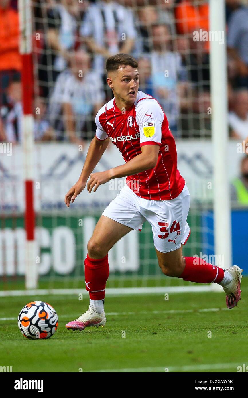 Rotherham United's Jacob Gratton during the pre-season friendly match ...