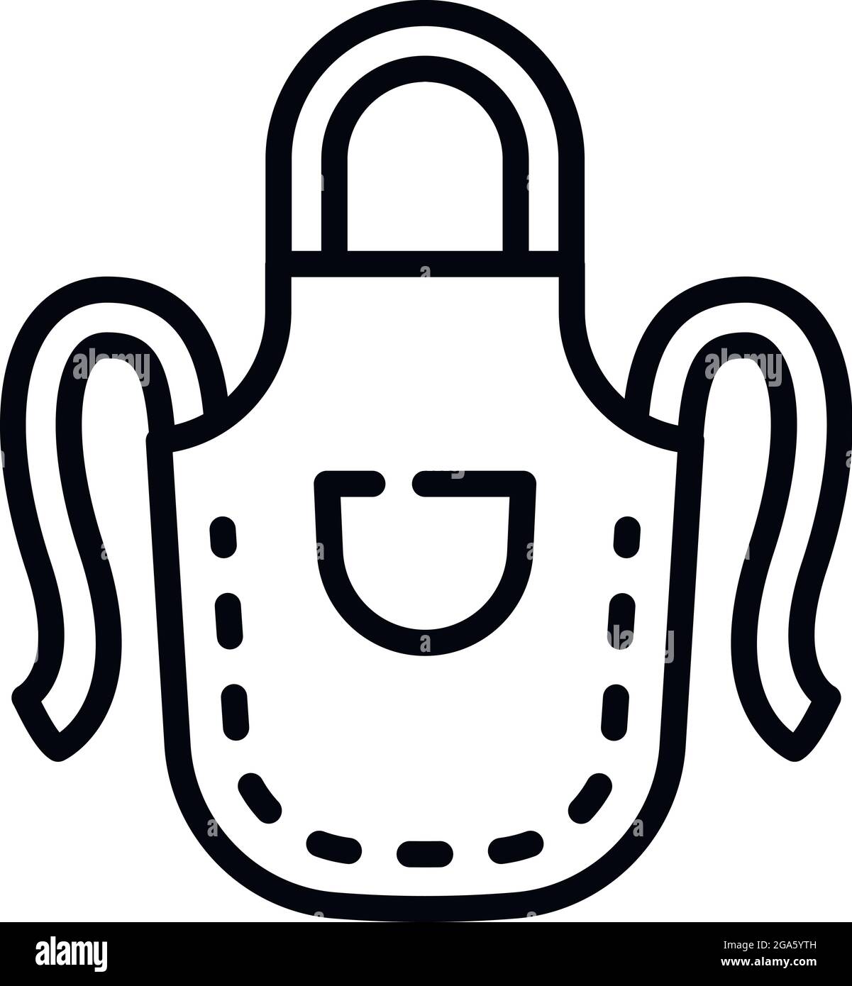 Garden apron icon. Outline garden apron vector icon for web design ...