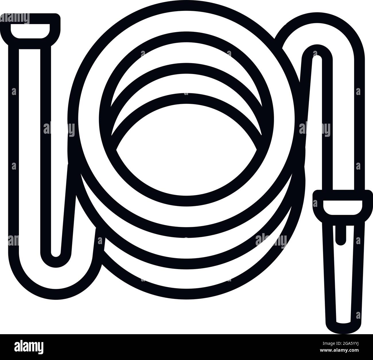 Garden hose icon. Outline garden hose vector icon for web design ...