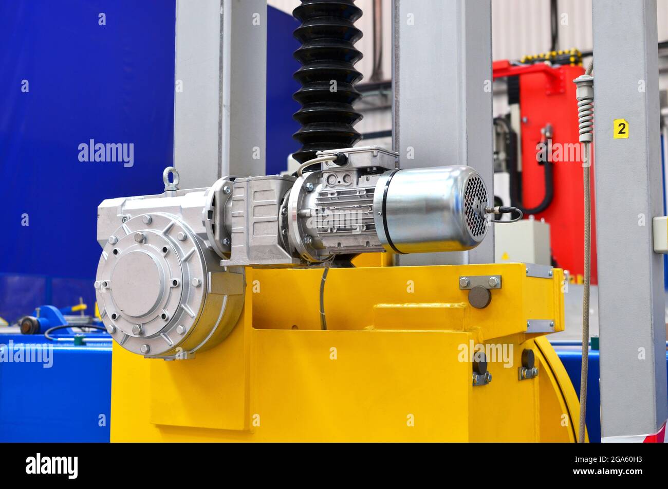New electric motor for industrial machines at the plant and for the ...