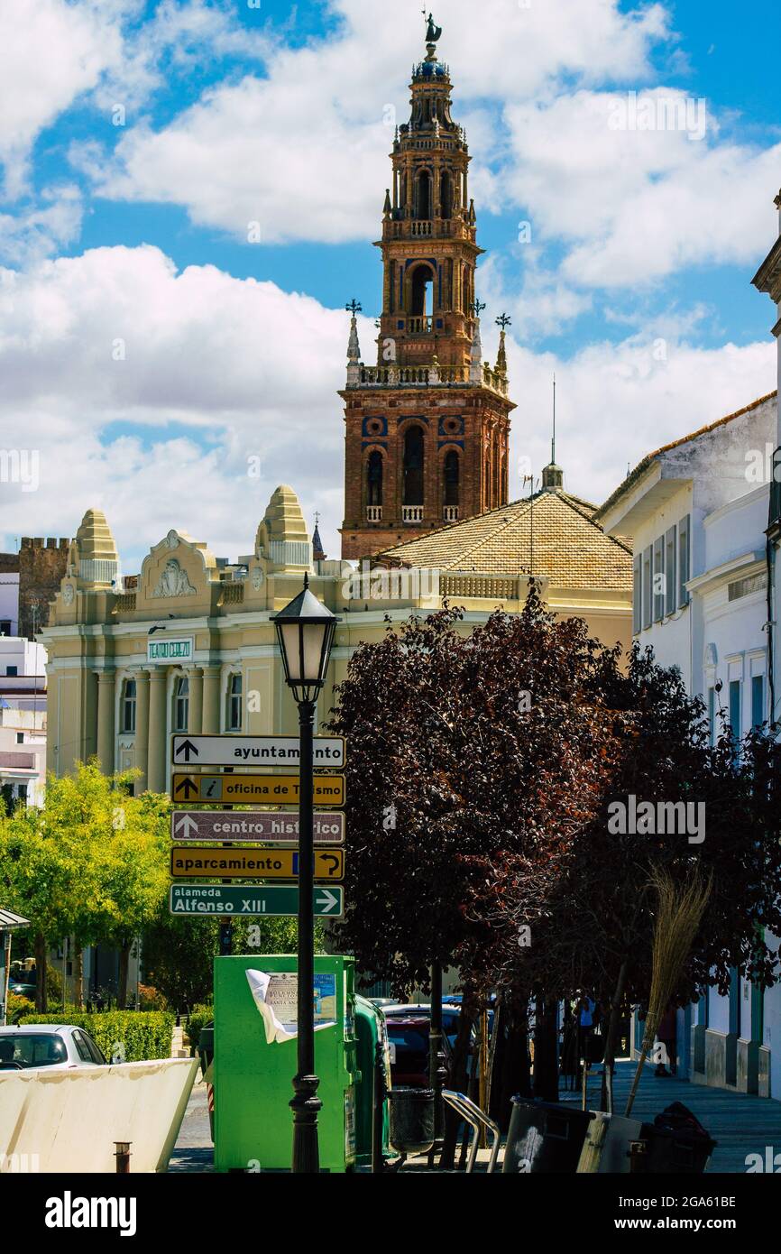 Carmona Spain July 26, 2021 Urban landscape of Carmona called The ...