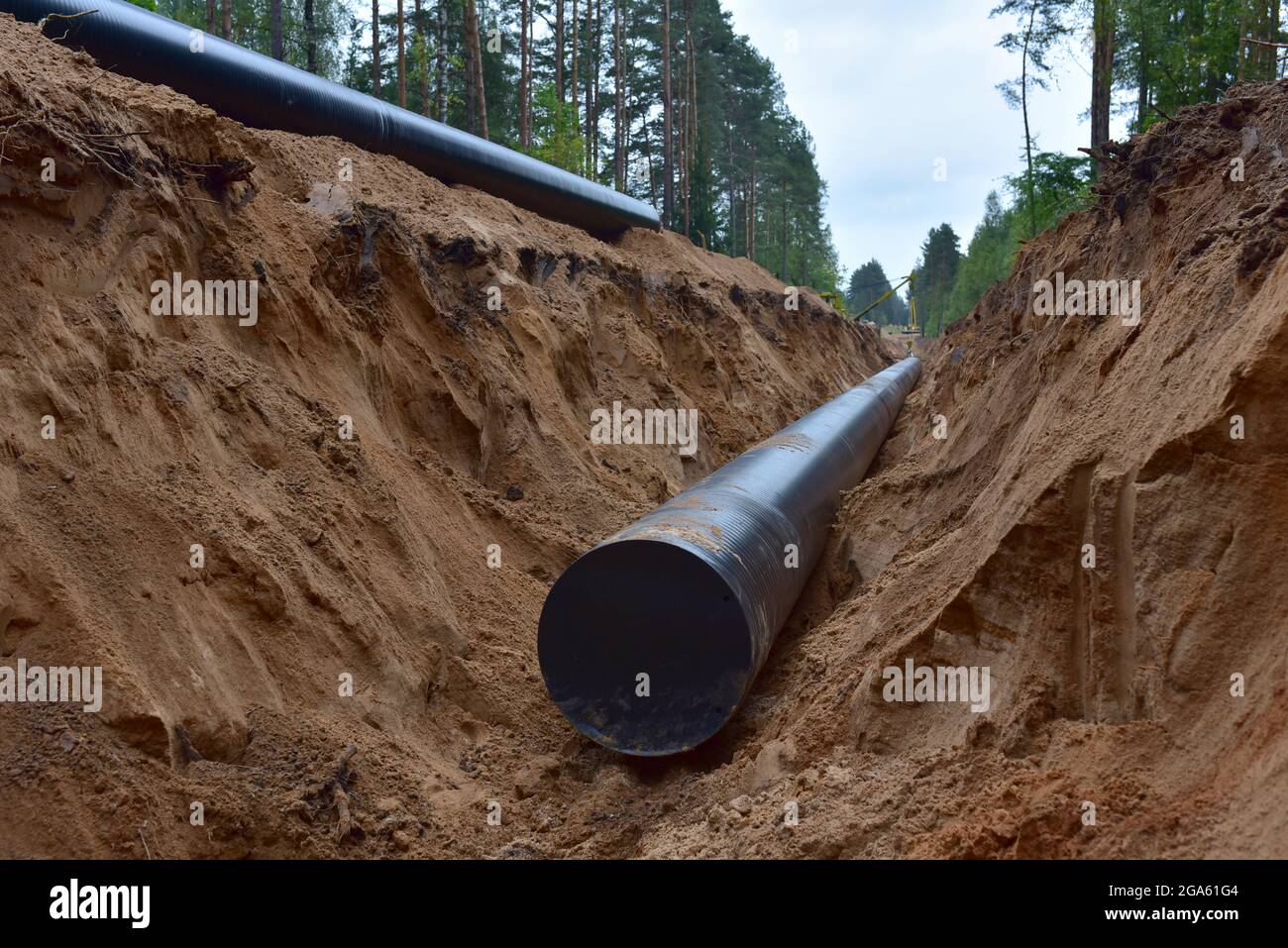 Installation Natural Gas pipeline. Crude Oil Pipe Transportation Market ...