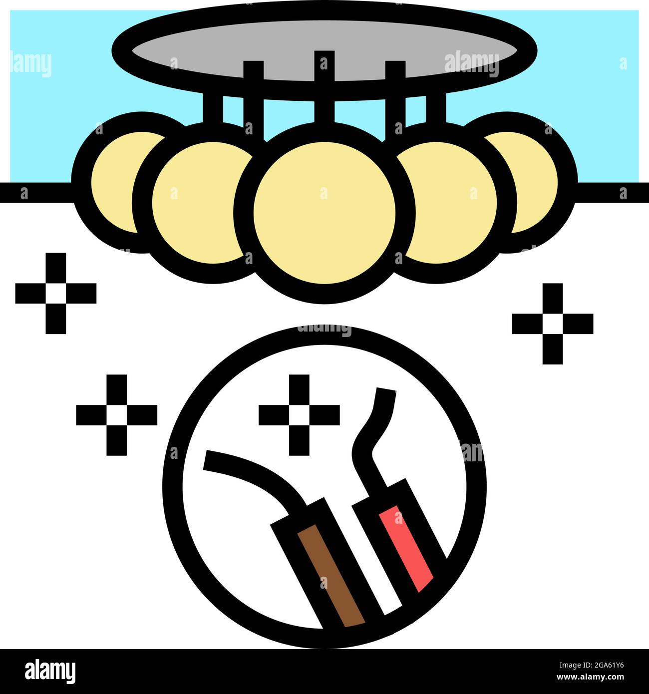 light fixture repair color icon vector illustration Stock Vector Image ...