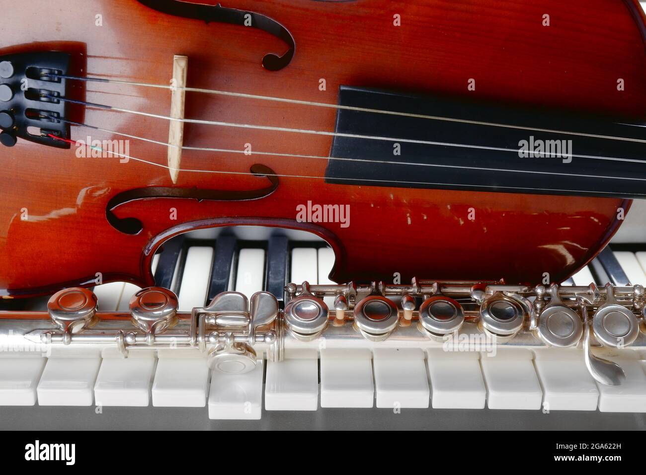 Musical instruments close up Stock Photo - Alamy