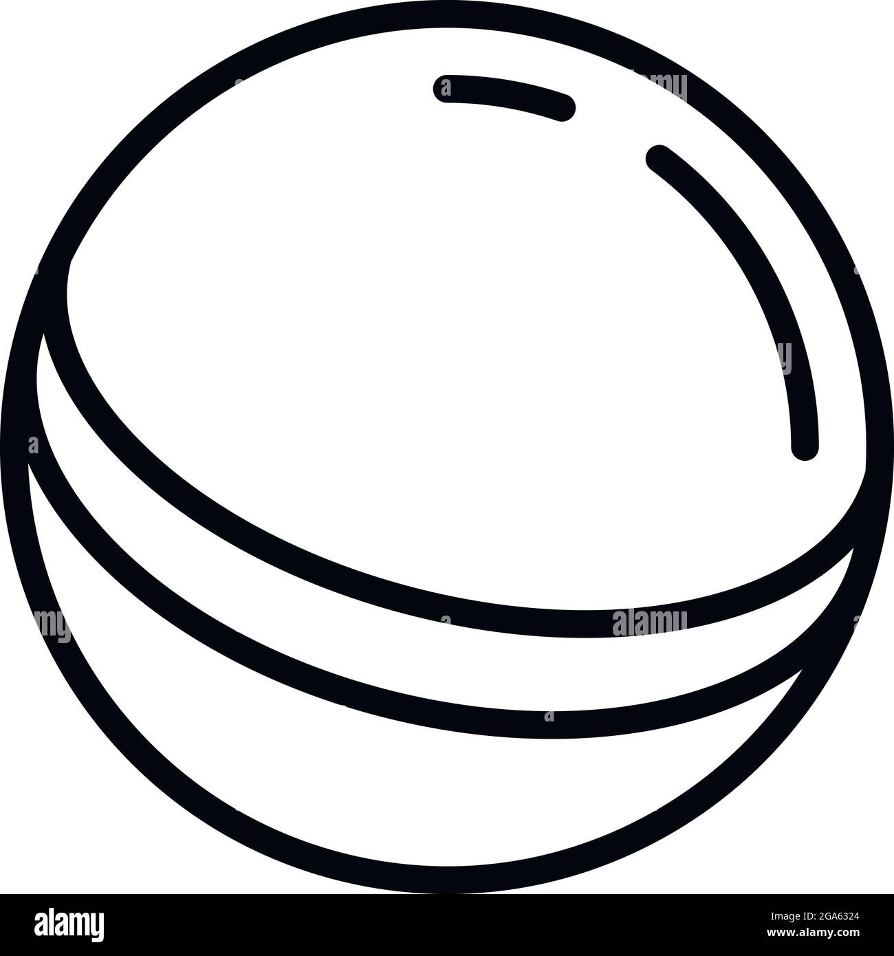 Baby rubber ball icon. Outline baby rubber ball vector icon for web ...