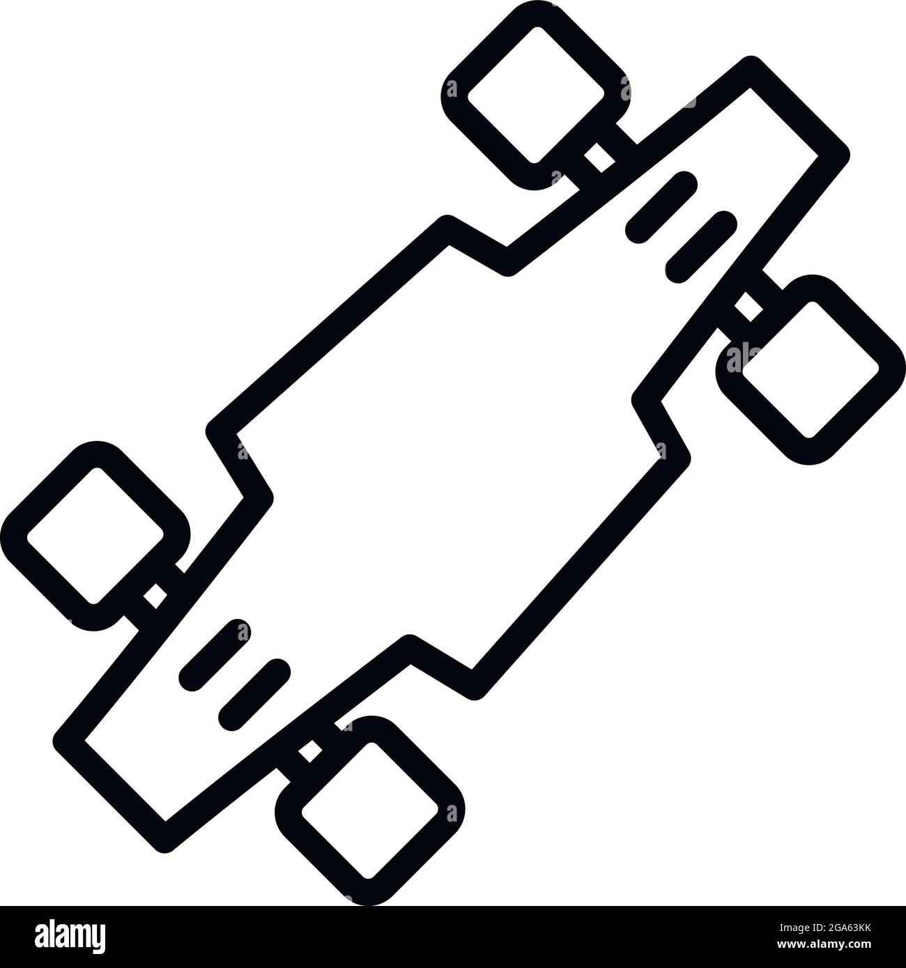 Sport skateboard icon. Outline sport skateboard vector icon for web ...