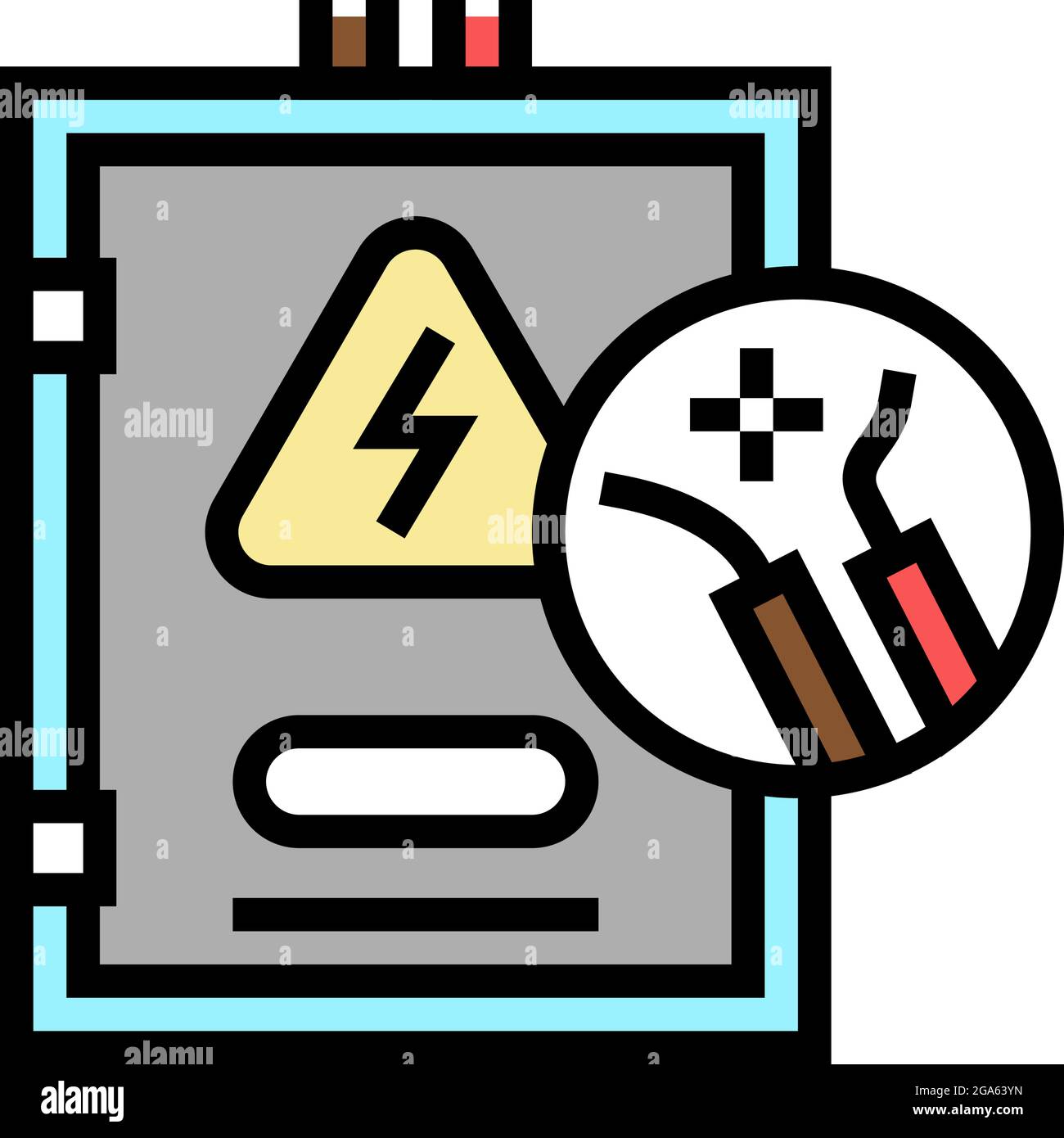 electrical repair color icon vector illustration Stock Vector Image ...