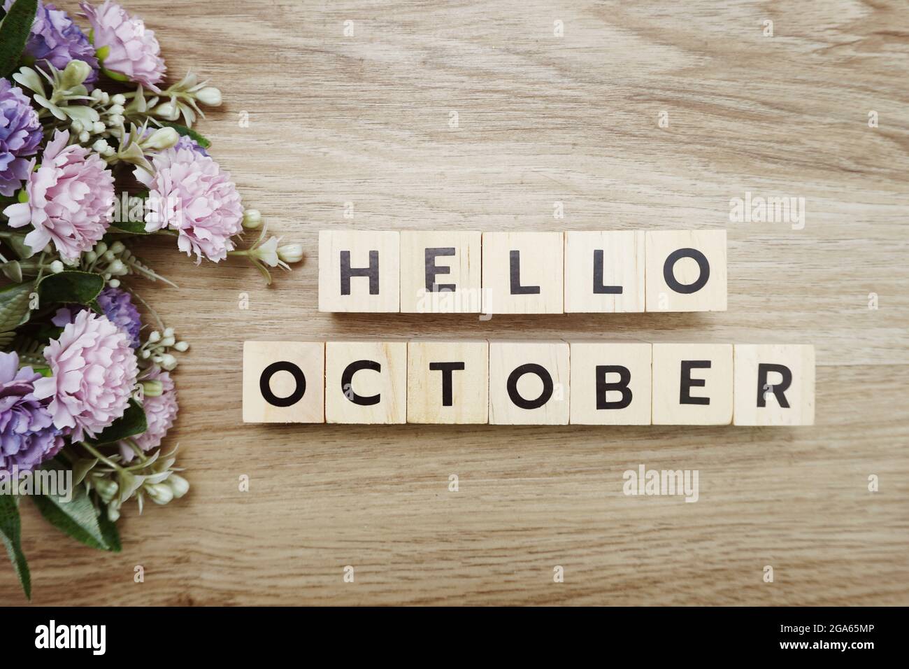 Welcome october month sign hi-res stock photography and images - Alamy