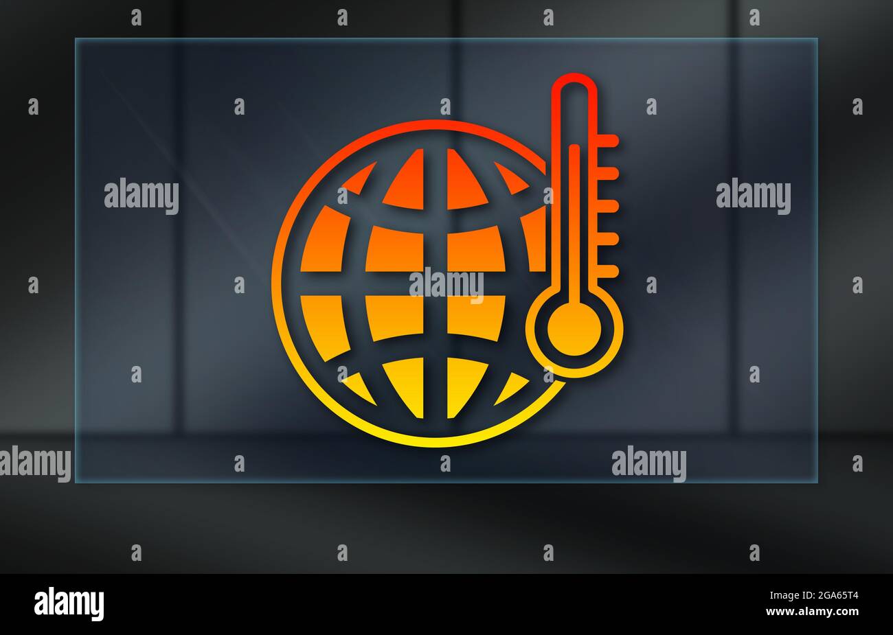 Global warming concept on dark background Stock Photo - Alamy