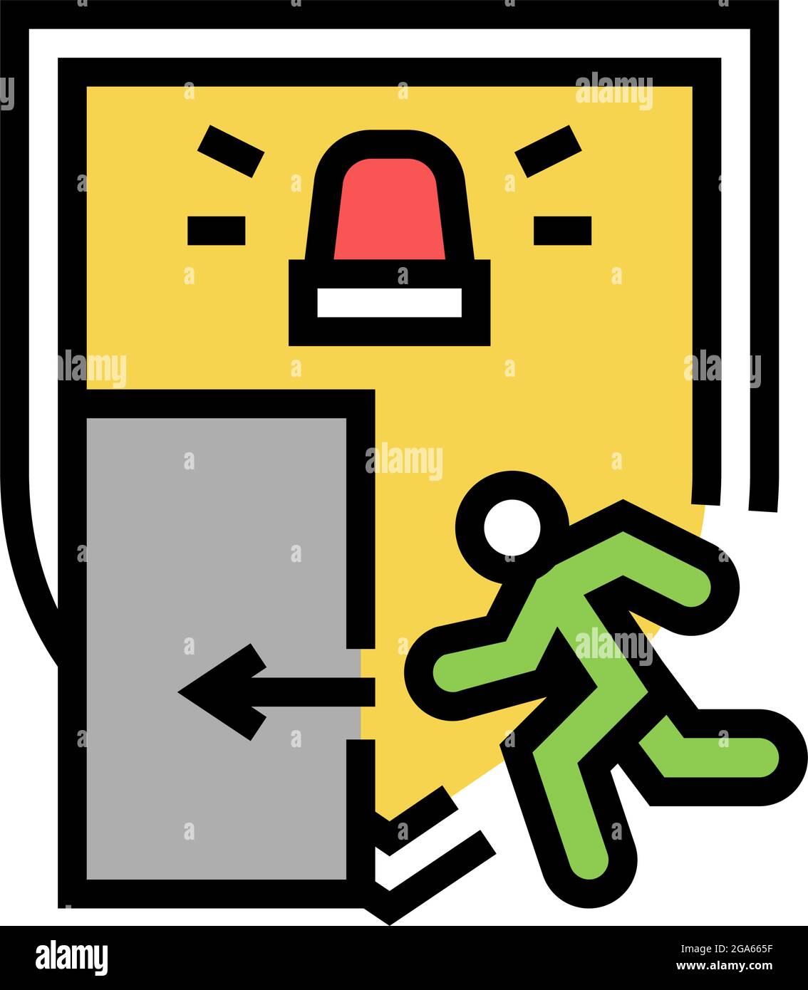 emergency preparedness color icon vector illustration Stock Vector ...