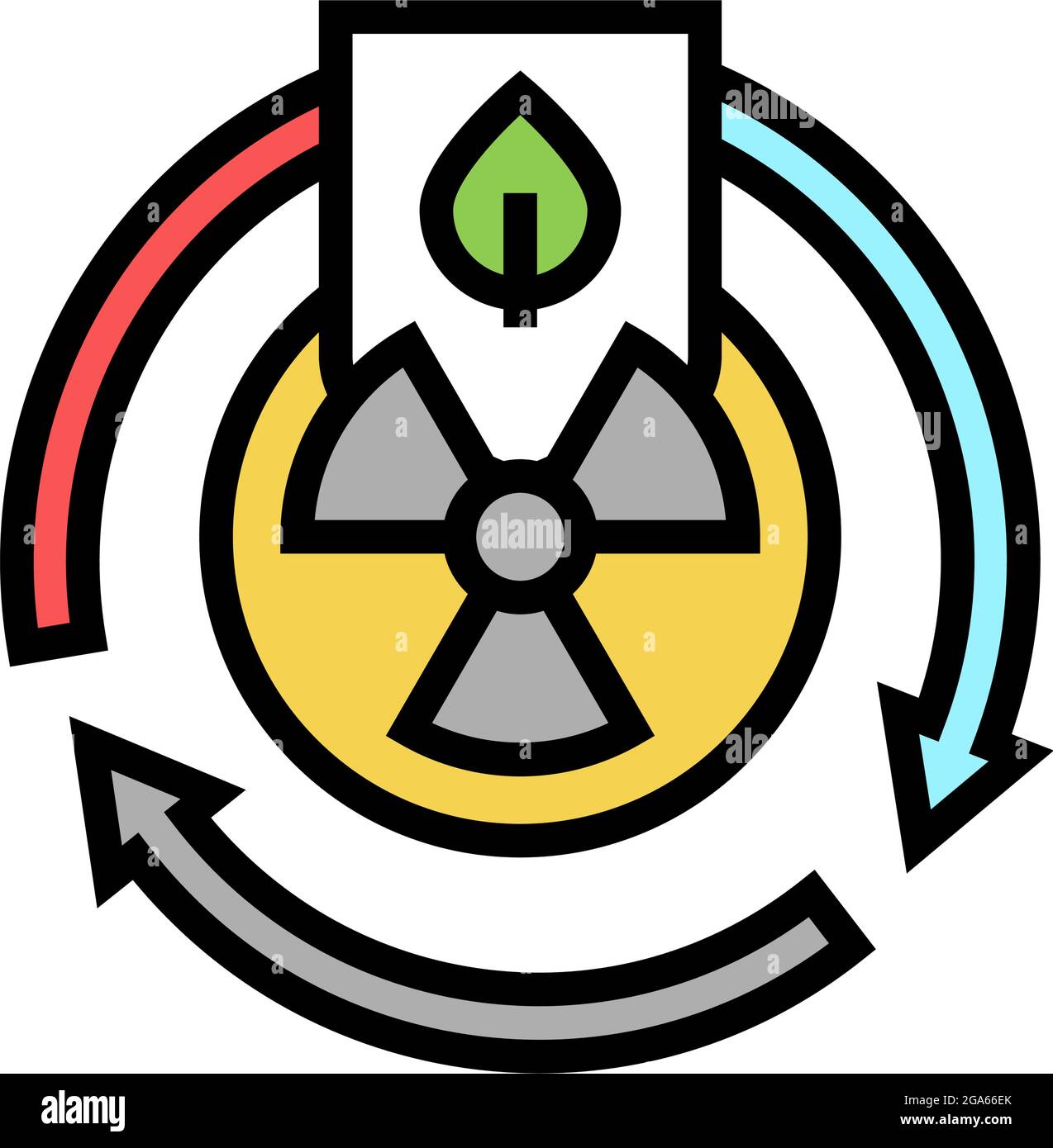 hazardous materials management color icon vector illustration Stock ...