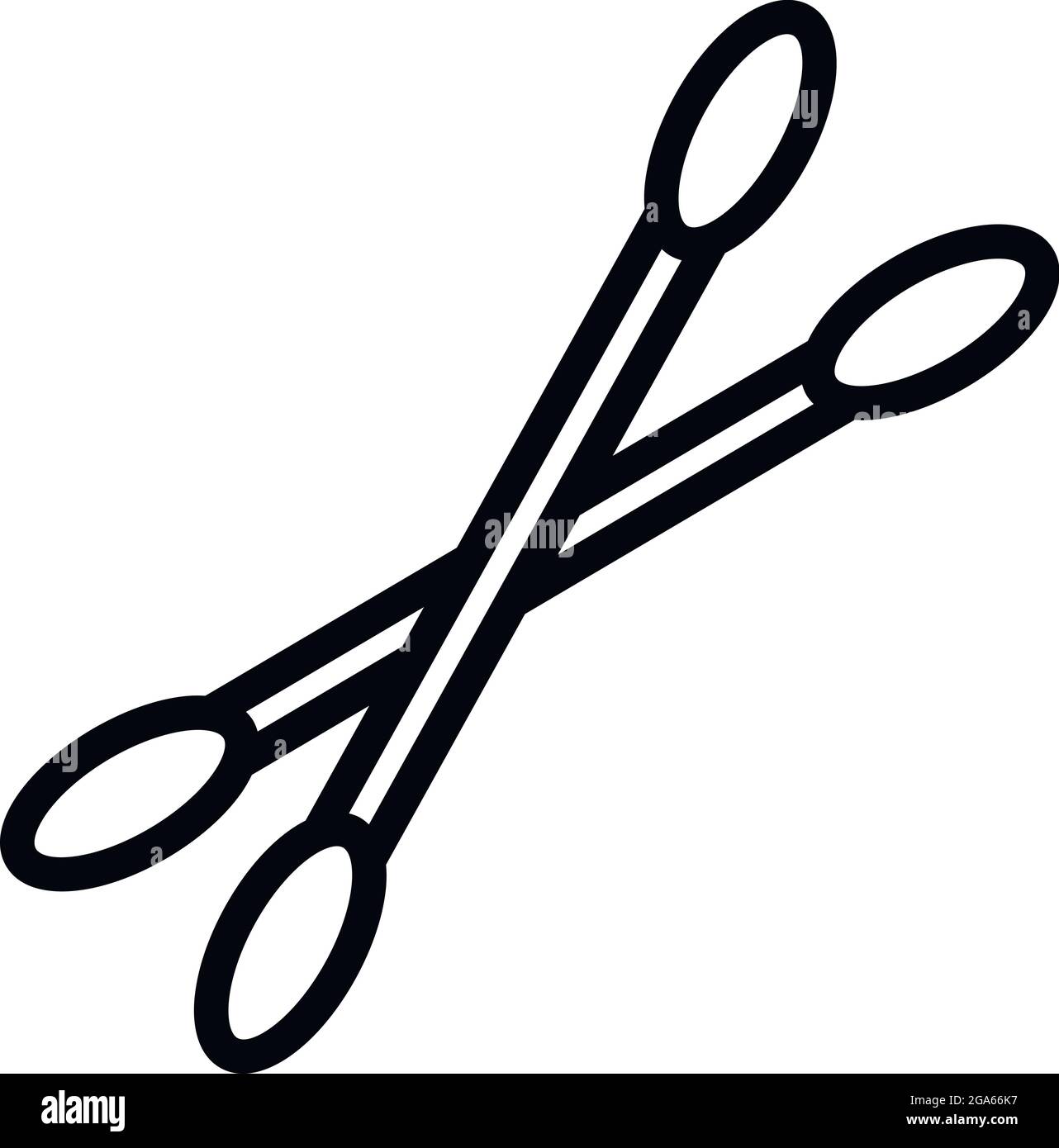 Forensic lab sticks icon. Outline forensic lab sticks vector icon for ...