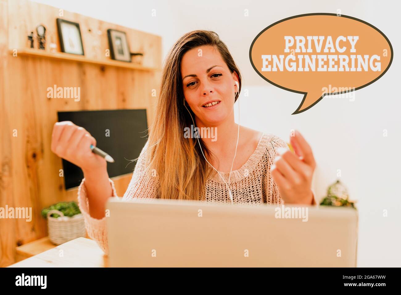 Handwriting text Privacy Engineering. Business showcase engineered ...