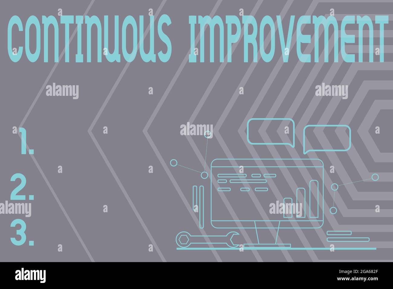 Hand writing sign Continuous Improvement. Business approach making ...