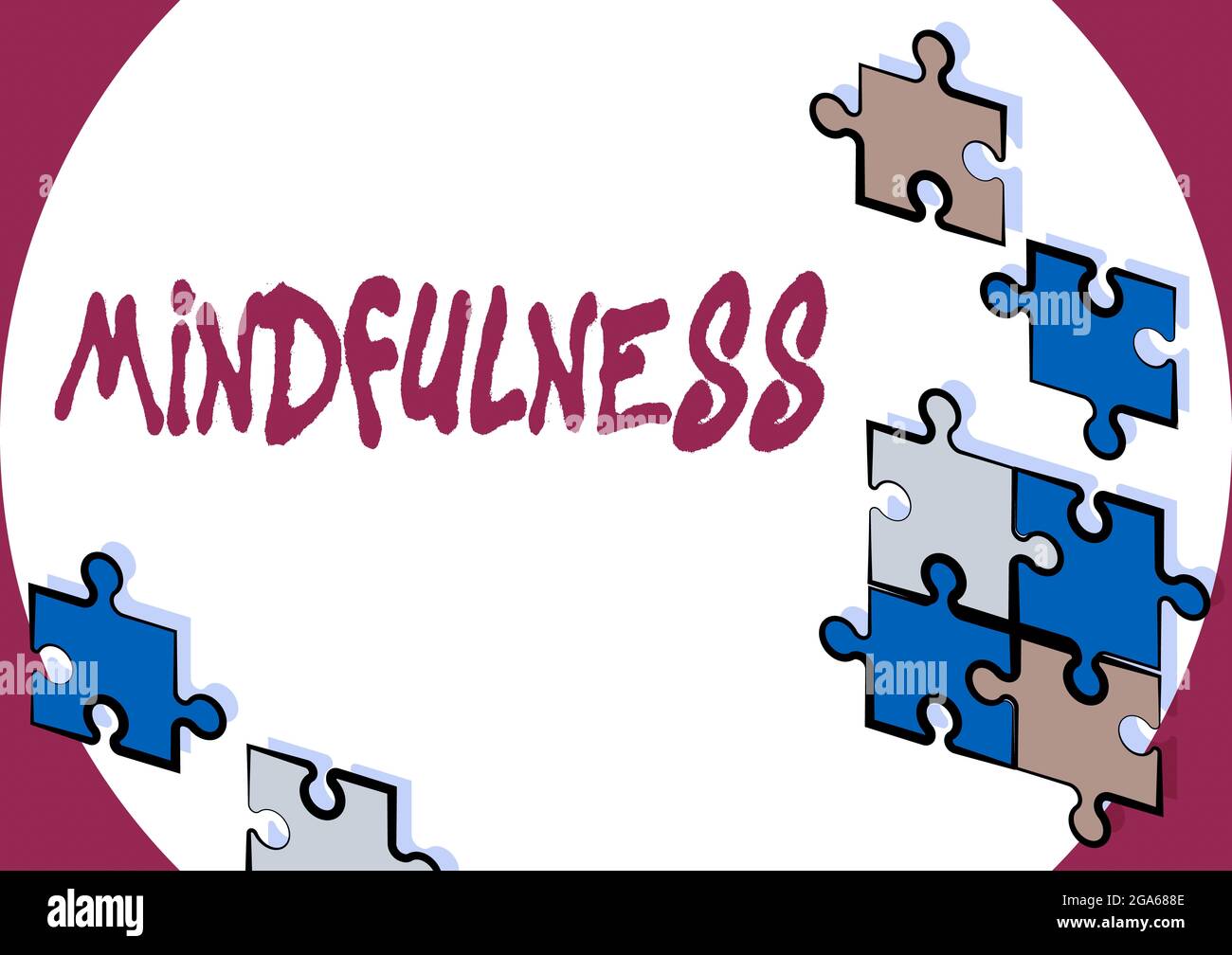 Conceptual display Mindfulness. Business concept state of mind attained ...