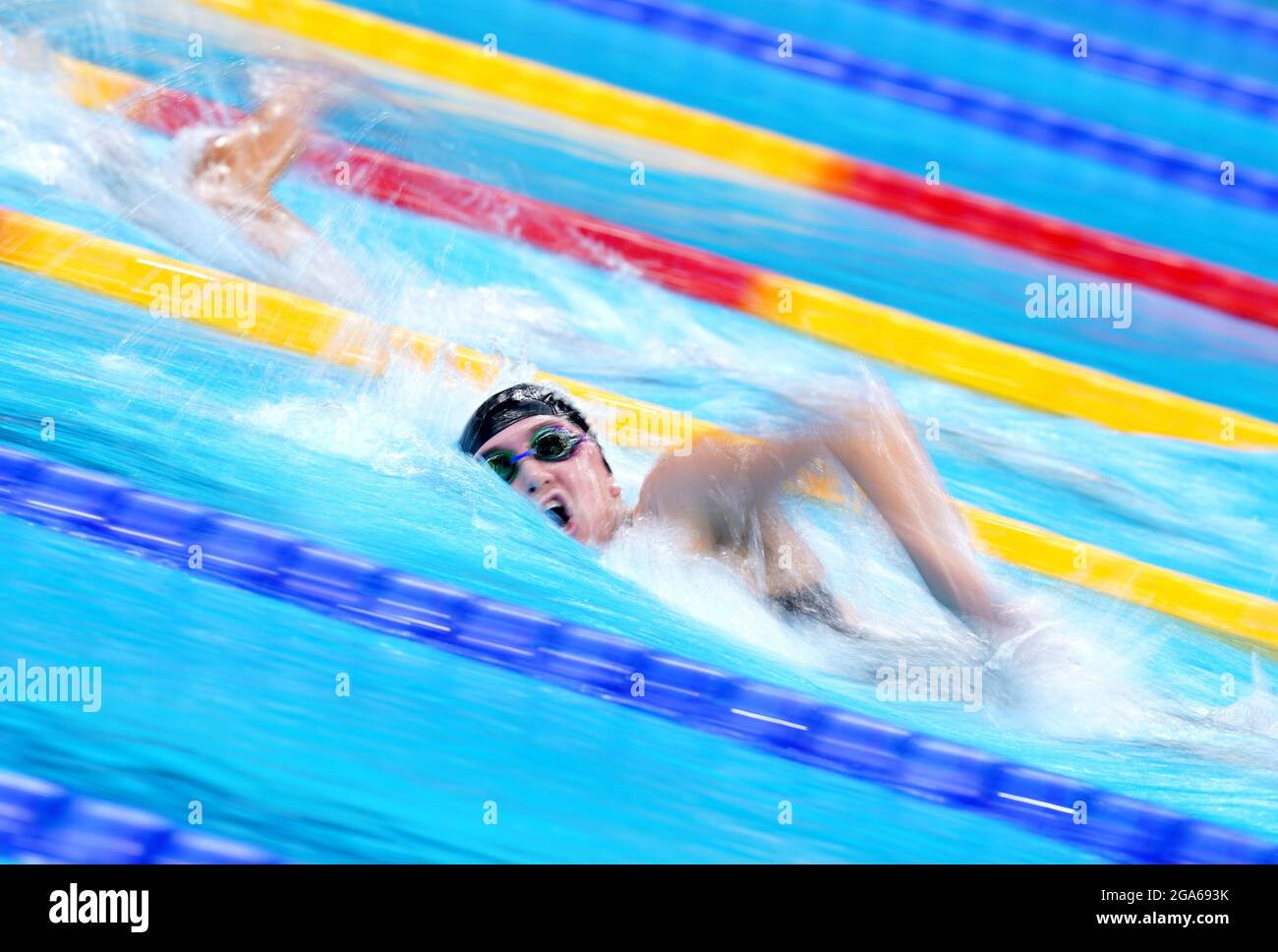 New Zealand's Eve Thomas during Heat 1 of the Women's 800m Freestyle at ...