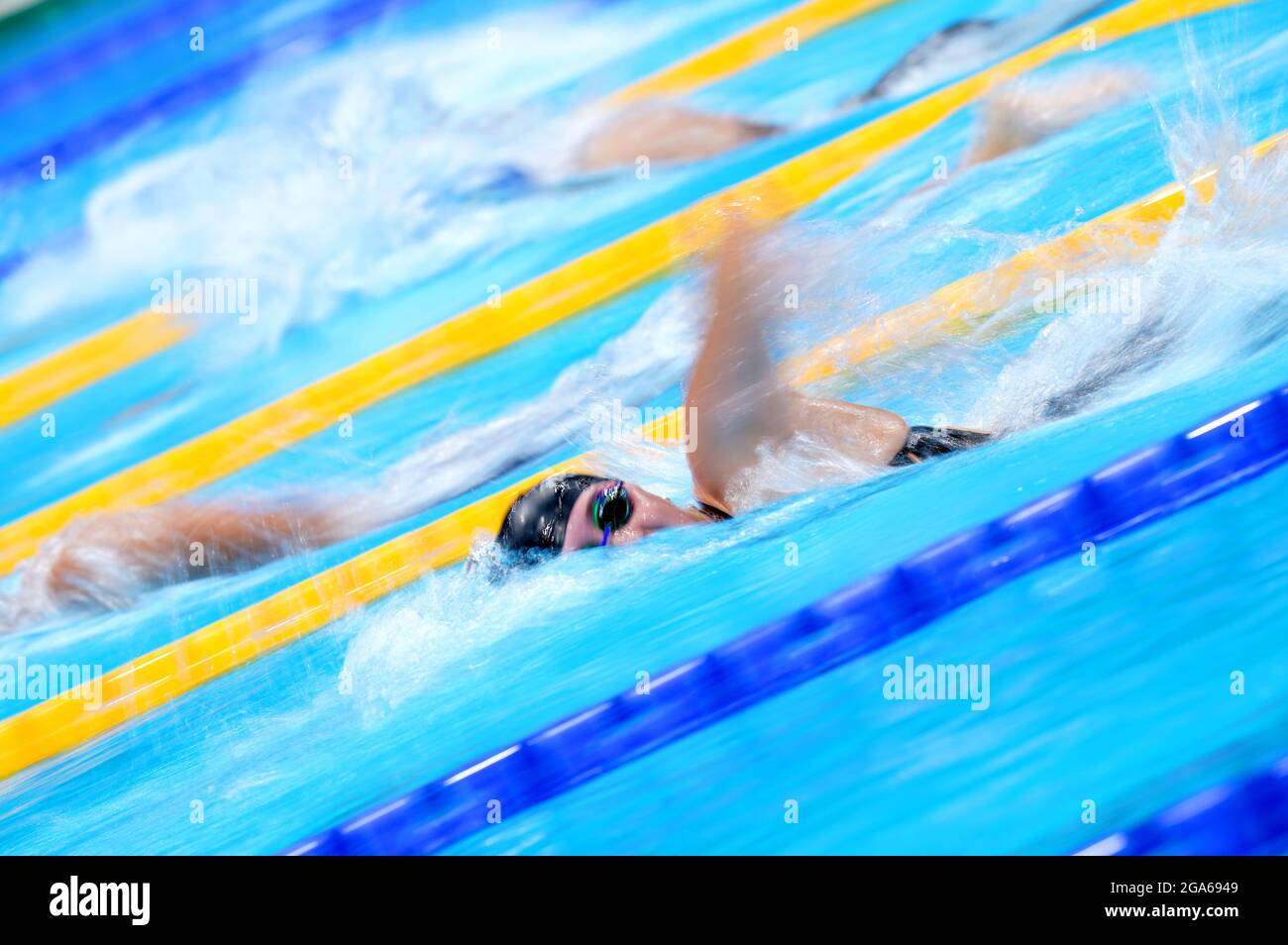 New Zealand's Eve Thomas during Heat 1 of the Women's 800m Freestyle at ...
